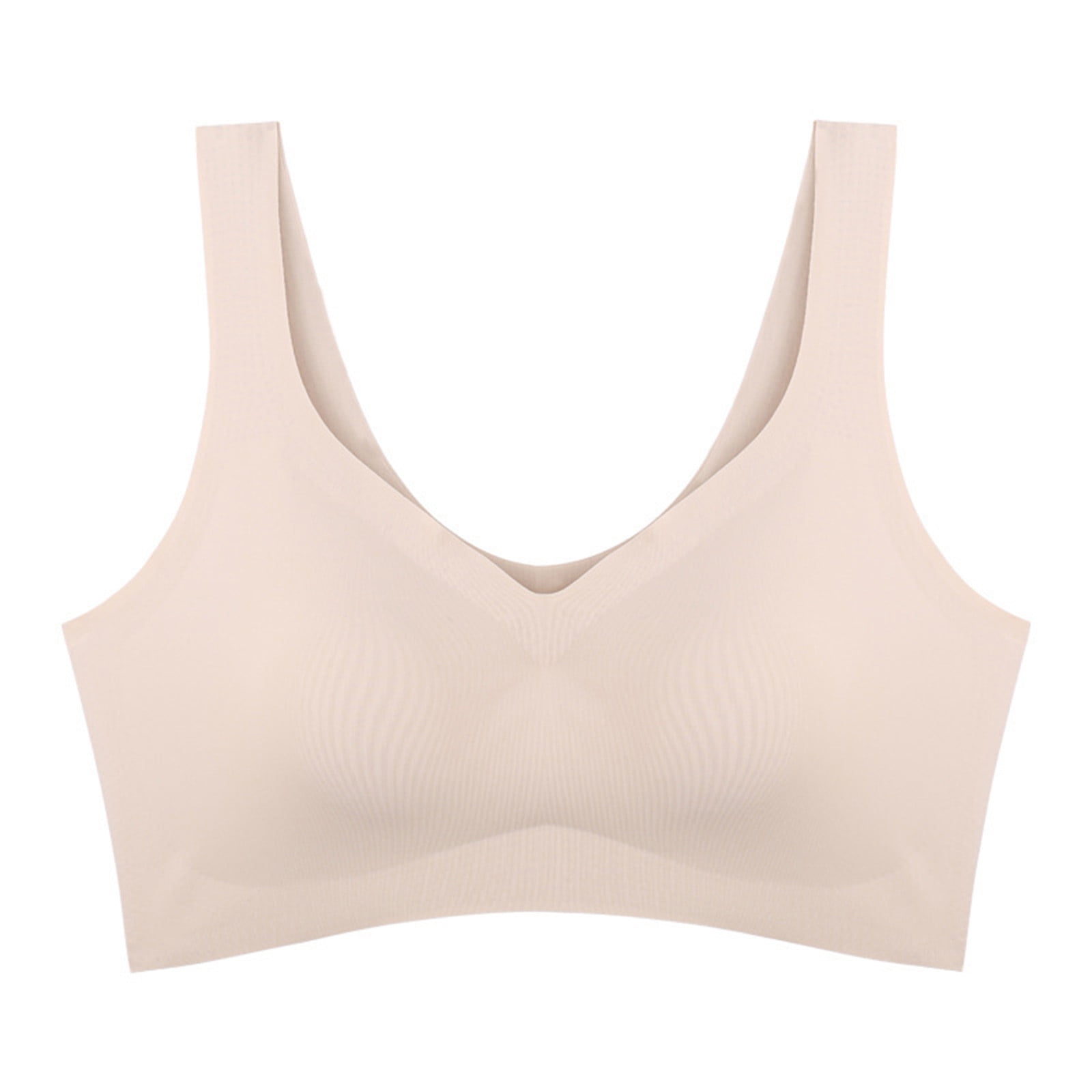 Padded Bras for Women Back-Smoothing Bra Feature V-Neck Full-Figure Bra ...