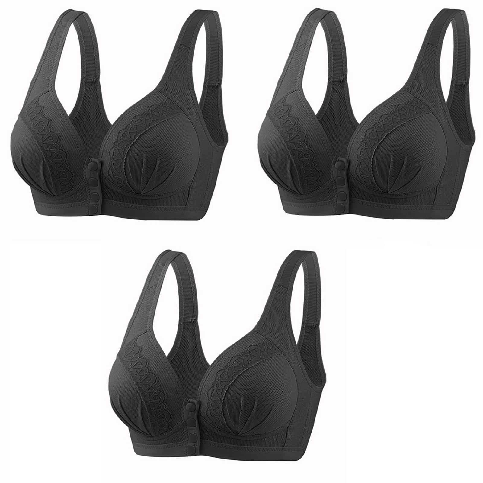 Plus Size Bra Women Full-Coverage Bra Feature V-Neck Balconette Bra ...