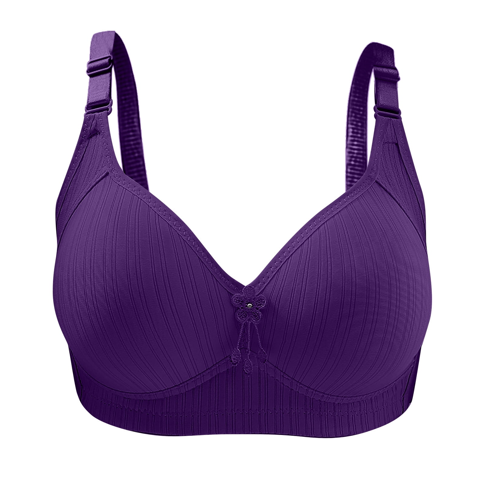 Plus Size Bra Women Lightly Lined Bra Feature V-Neck Sport Bra Style W ...
