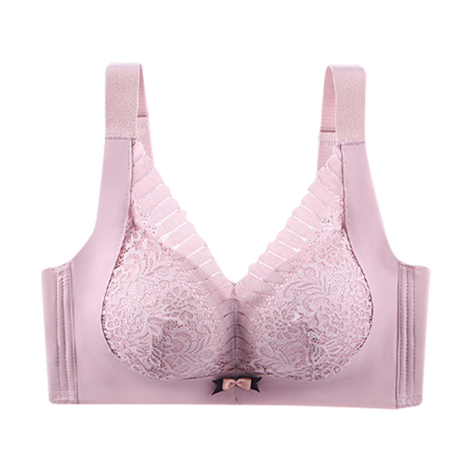 Plus Size Bras for Women Bra Soild Wire-Free Underwear Pullover Bra ...
