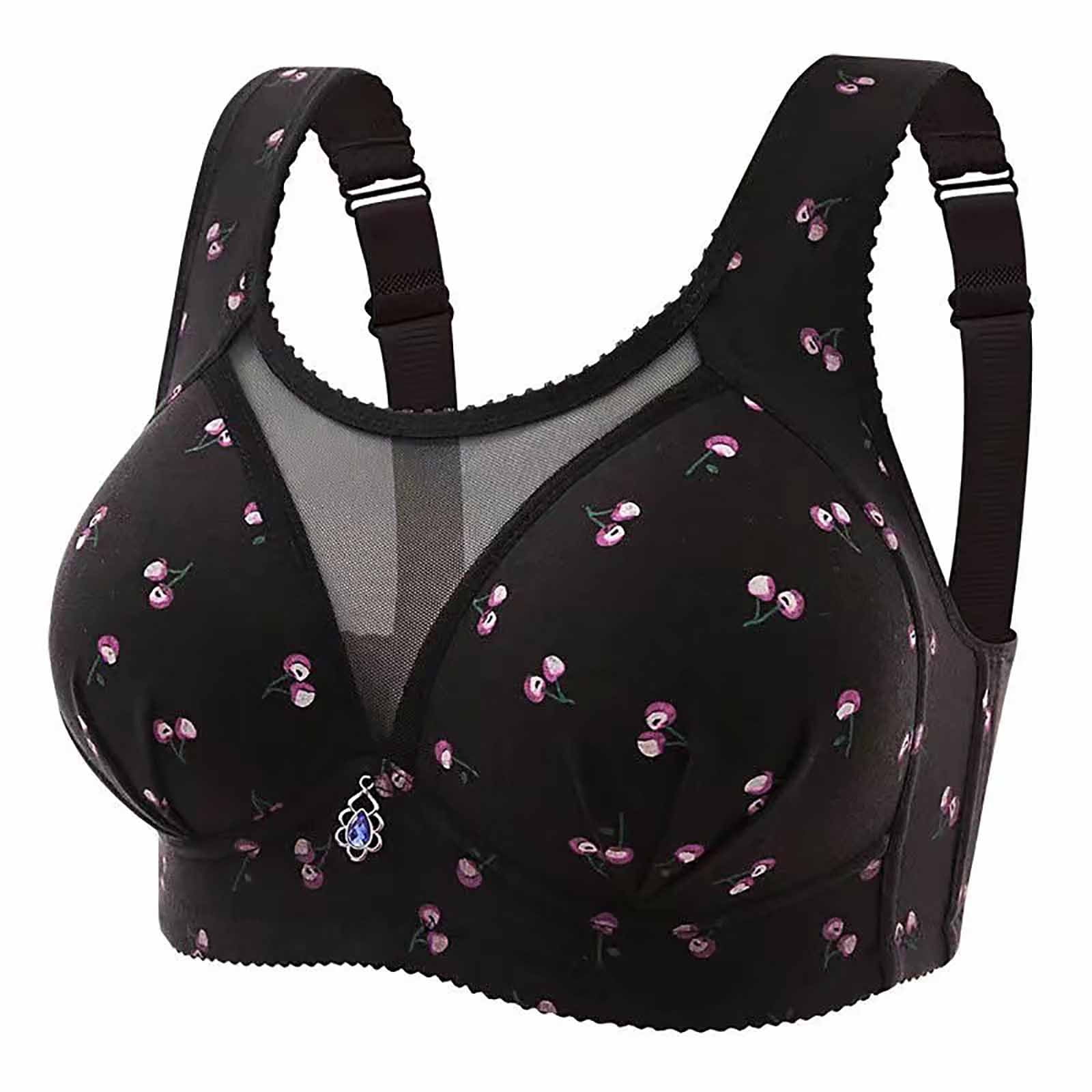 Mallwal Plus Size Bras for Women Convertible Bra Feature V-Neck ...