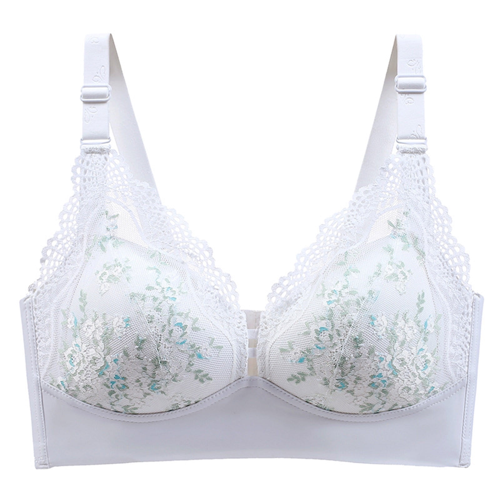 Plus Size Bras for Women Full Coverage Full-Coverage Bra Feature V-Neck ...