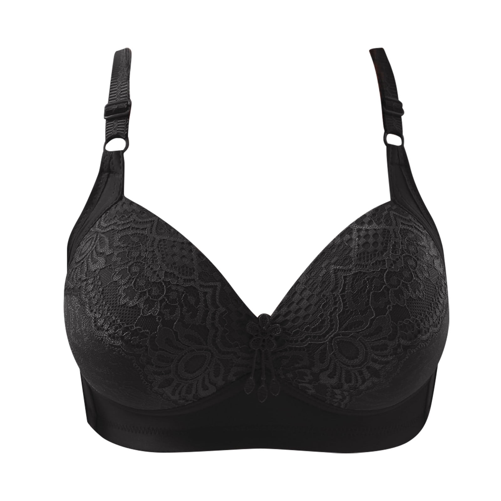 Mallwal Plus Size Push up Bras Women Lightly Lined Bra Feature V-Neck ...