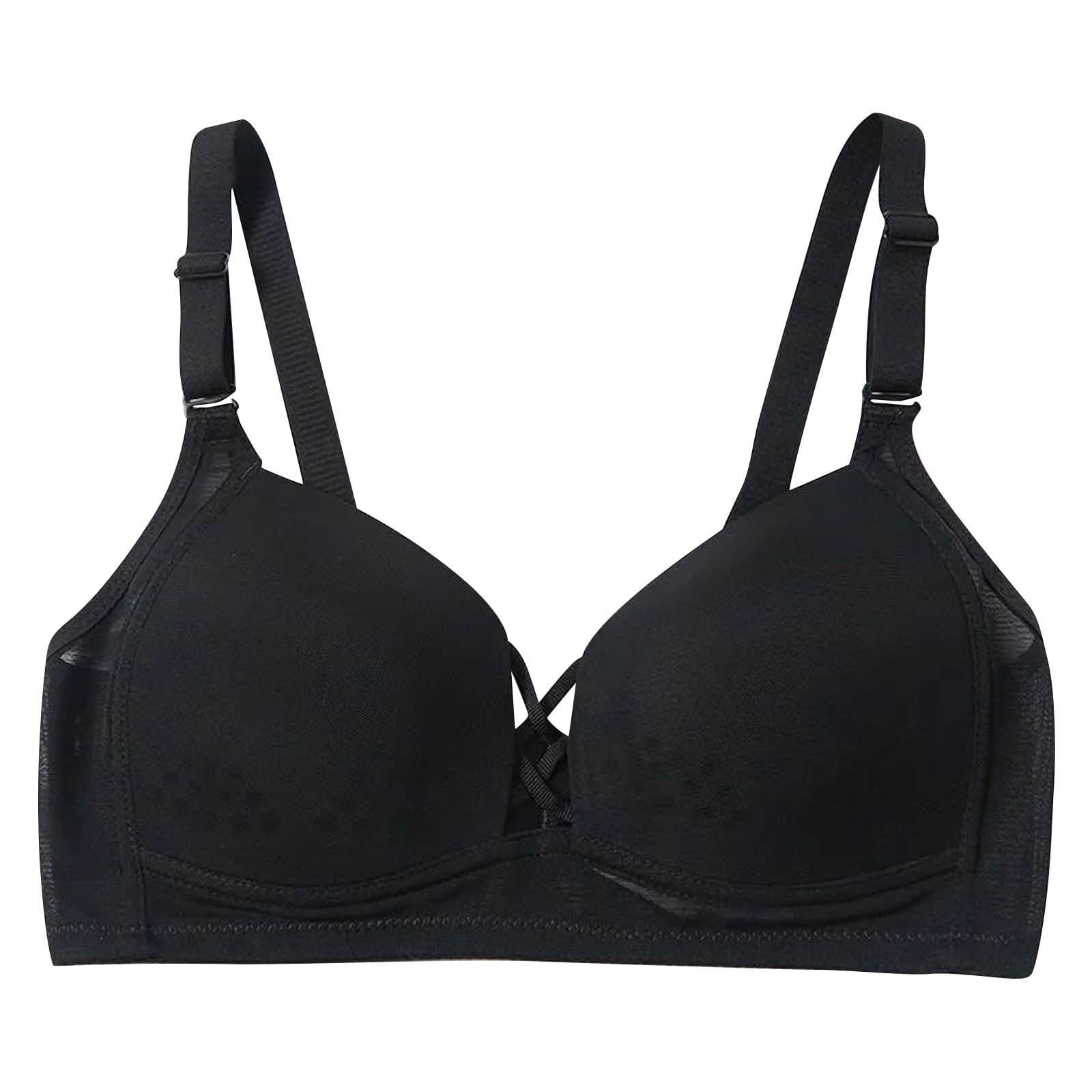 Mallwal Plus Size Push up Bras for Women Lightly Lined Bra Feature V ...