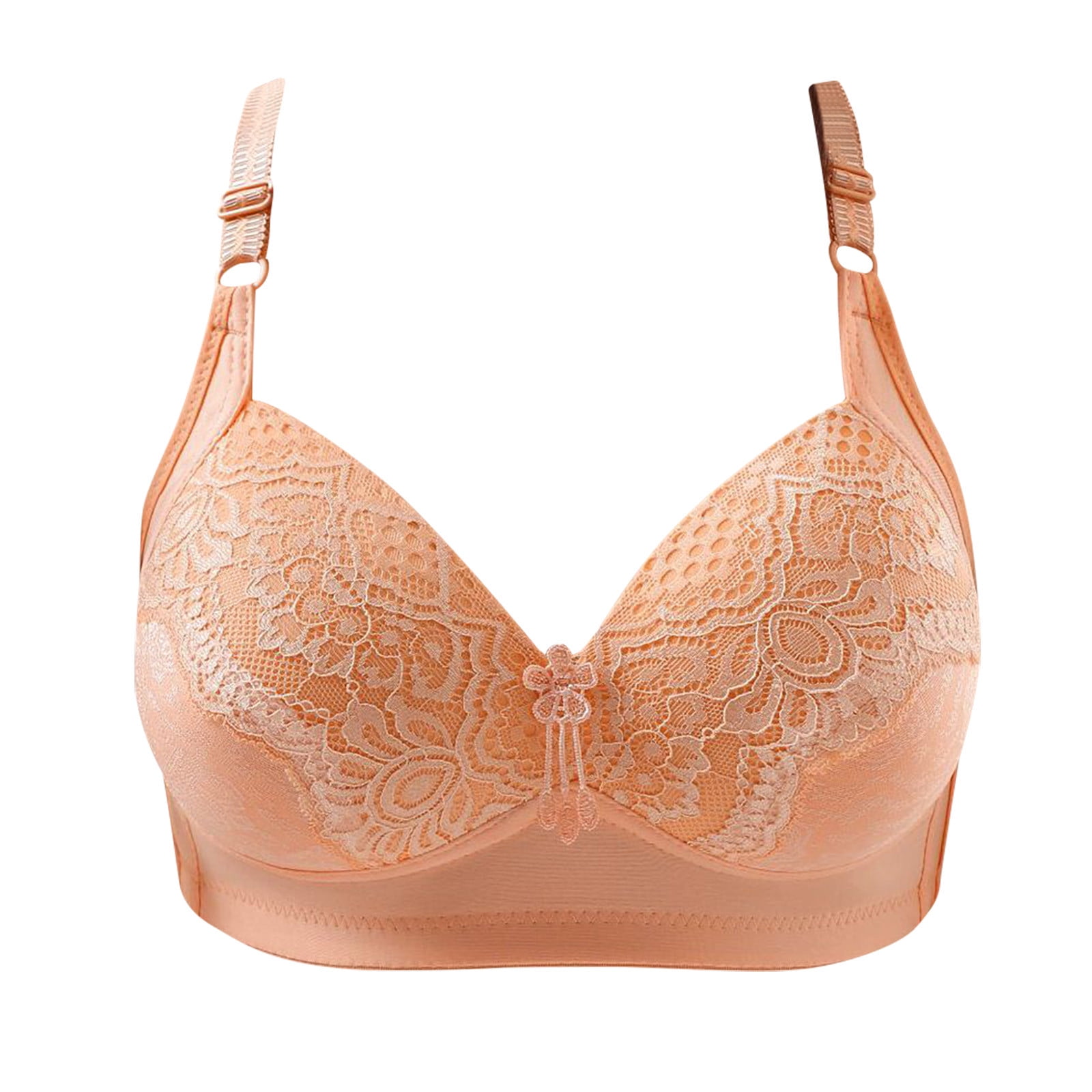 Plus Size Sports Bras for Women Full-Coverage Bra Feature V-Neck No ...