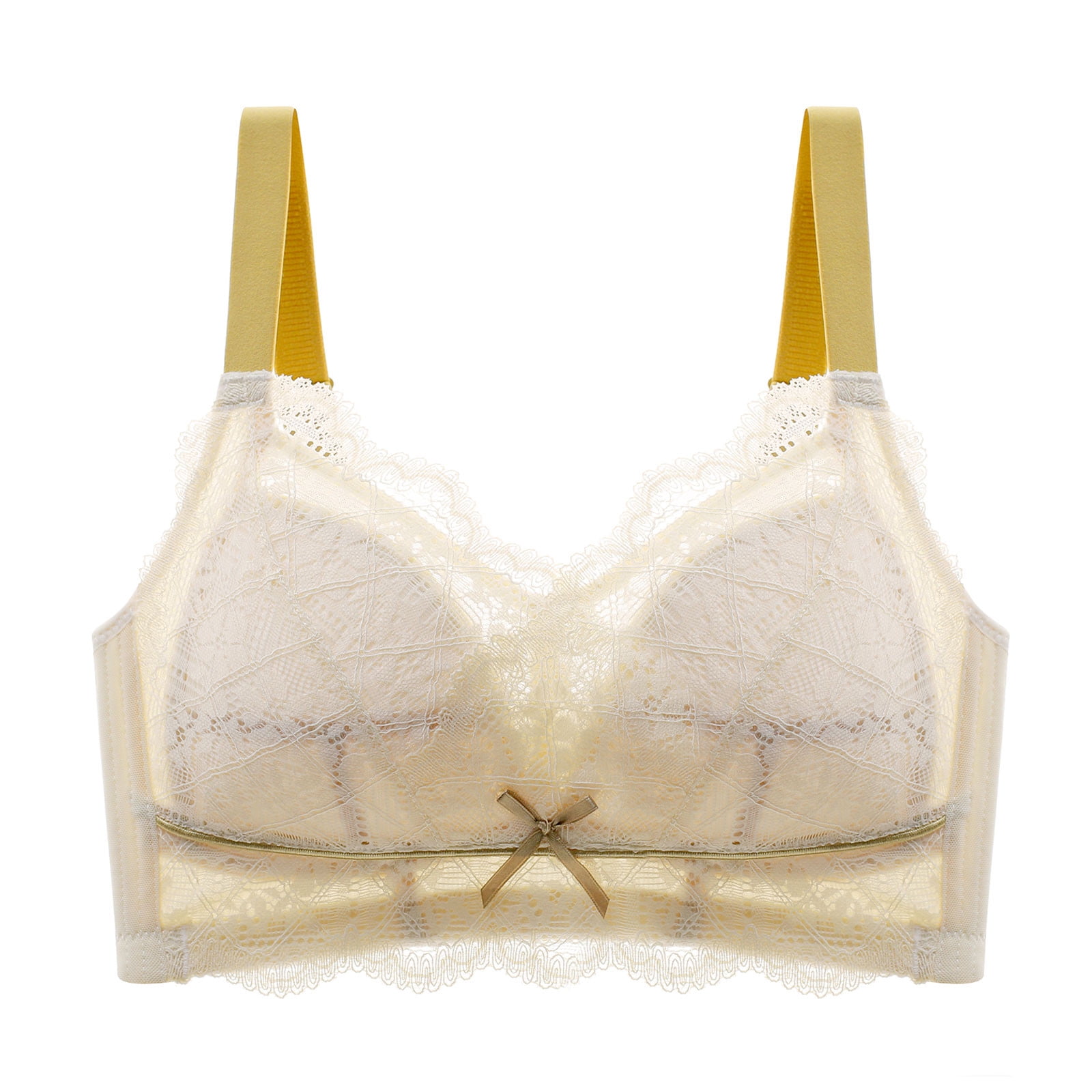 Plus Size Sports Bras for Women Ladies Comfortable No Underwire Lace ...