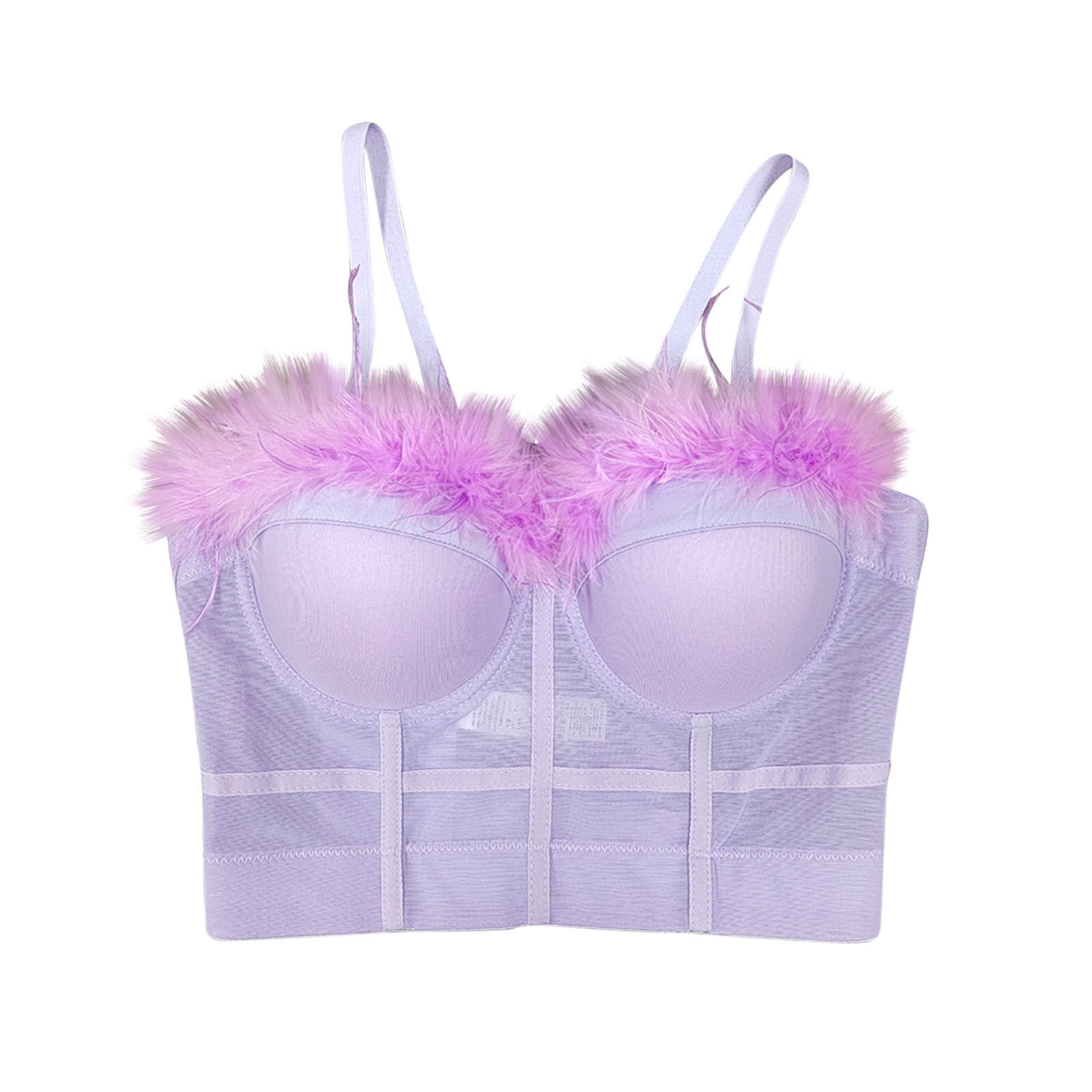 Push up Bralettes for Women Lightly Lined Bra Feature V-Neck No ...