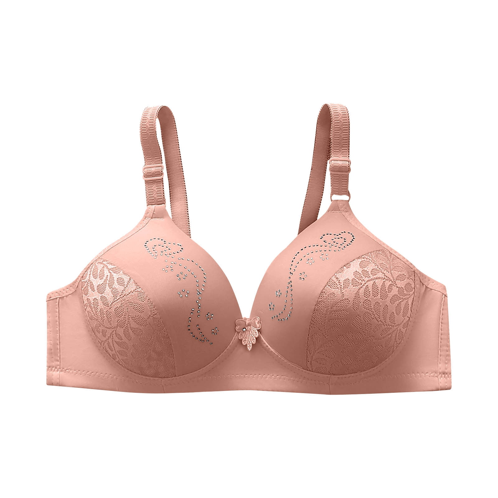 Push up Bralettes for Women Seamless Bra Feature V-Neck Demi ...