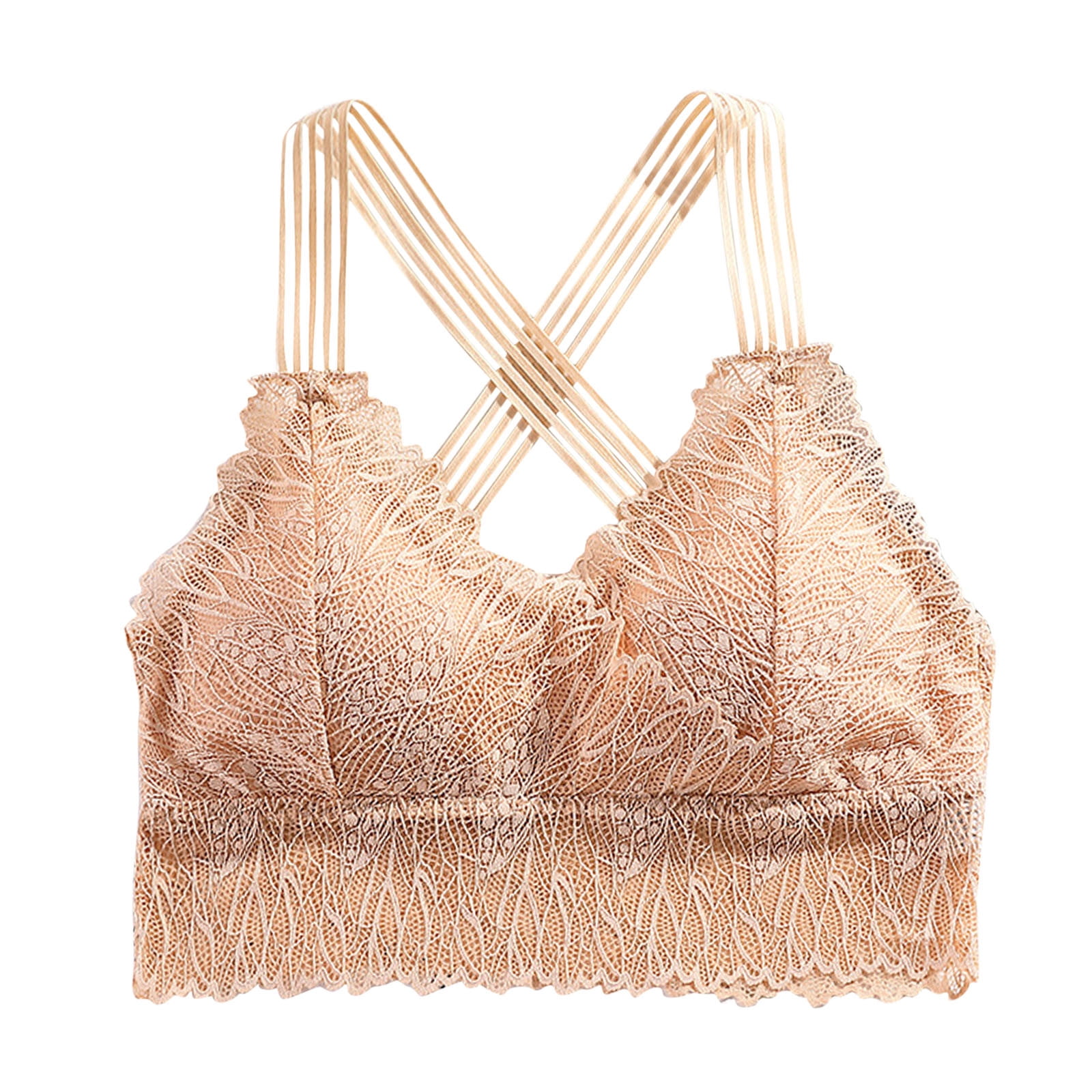 Running Sports Bras for Women Lingerie Lace Chest Tube Tops Backless ...