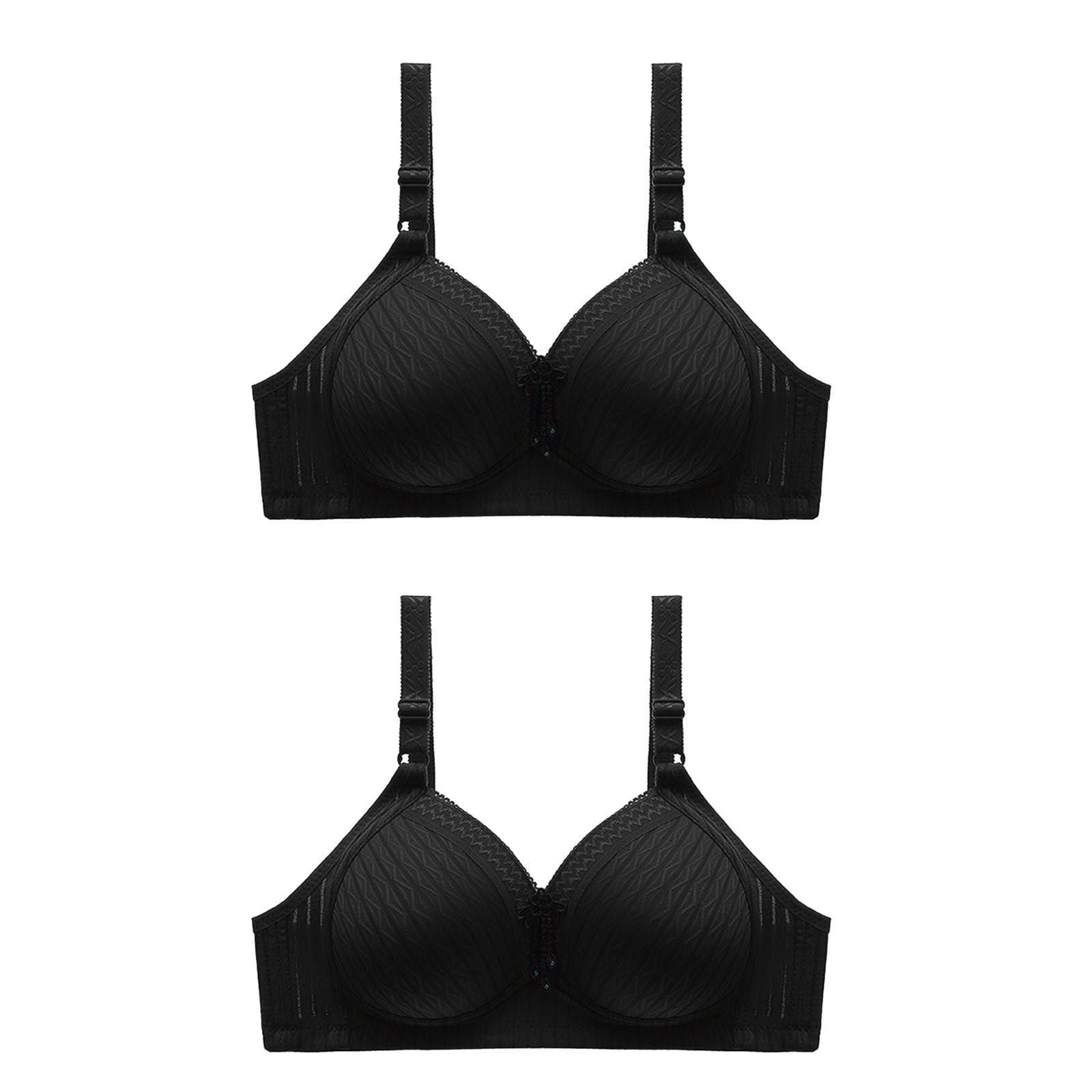 Soft Bras for Women Wire-Free Full-Coverage Bra Feature V-Neck Full ...