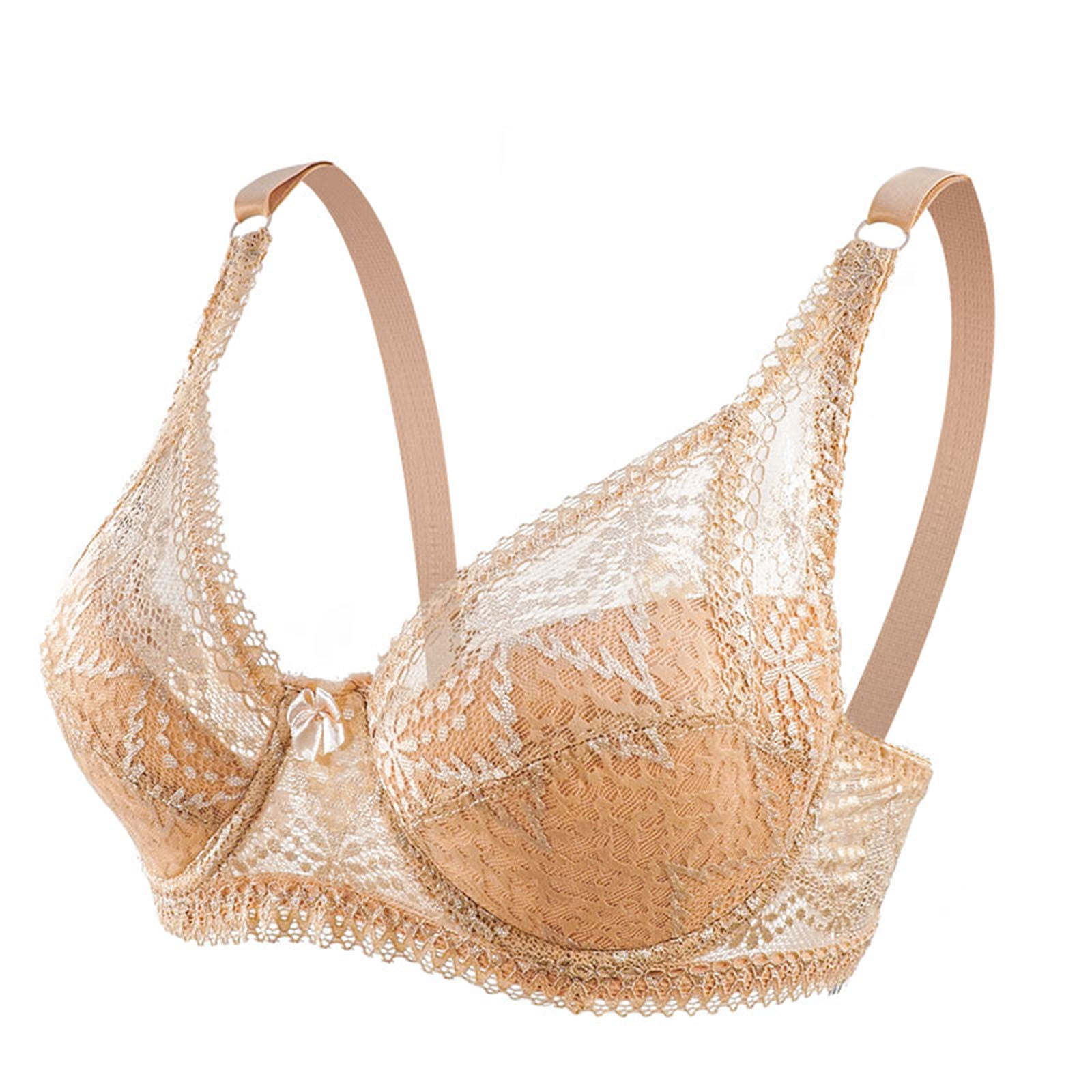 Soft Sports Bras for Women Solid Lace Lingerie Bras Plus Size Underwear ...