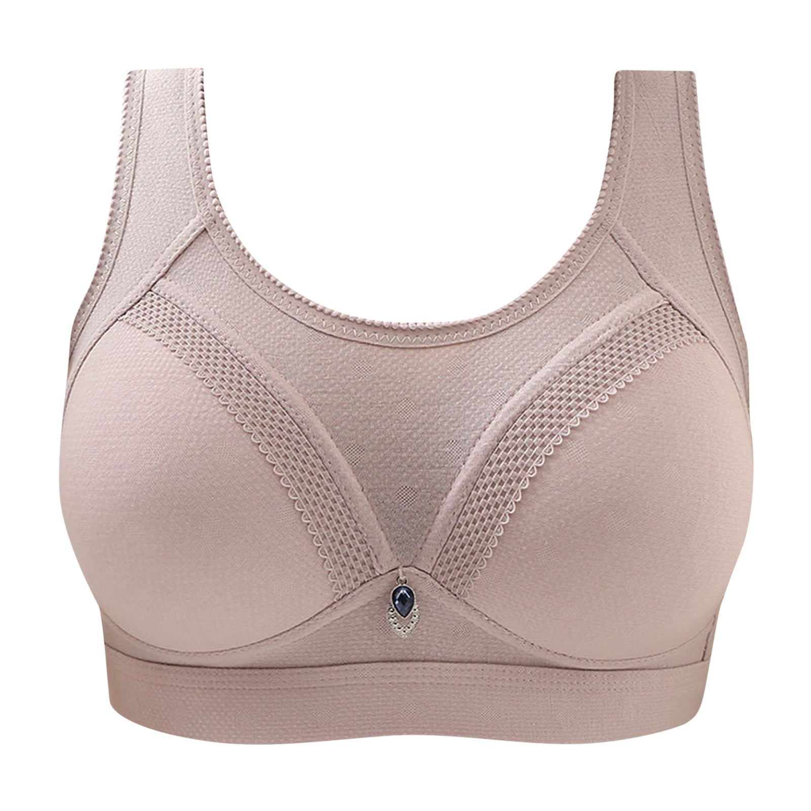 Mallwal Sports Bralettes for Women Back-Smoothing Bra Feature V-Neck T ...