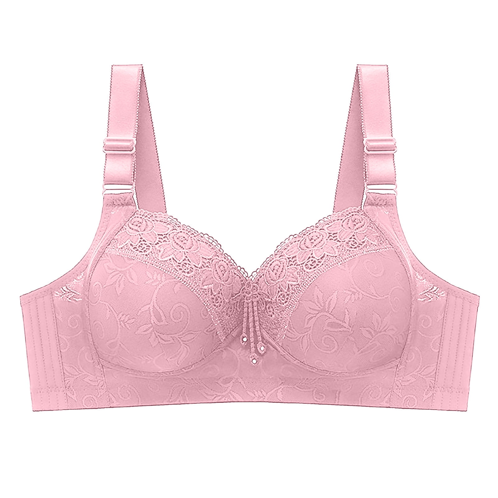 Mallwal Sports Bras Plus Size Women Lightly Lined Bra Feature V-Neck ...