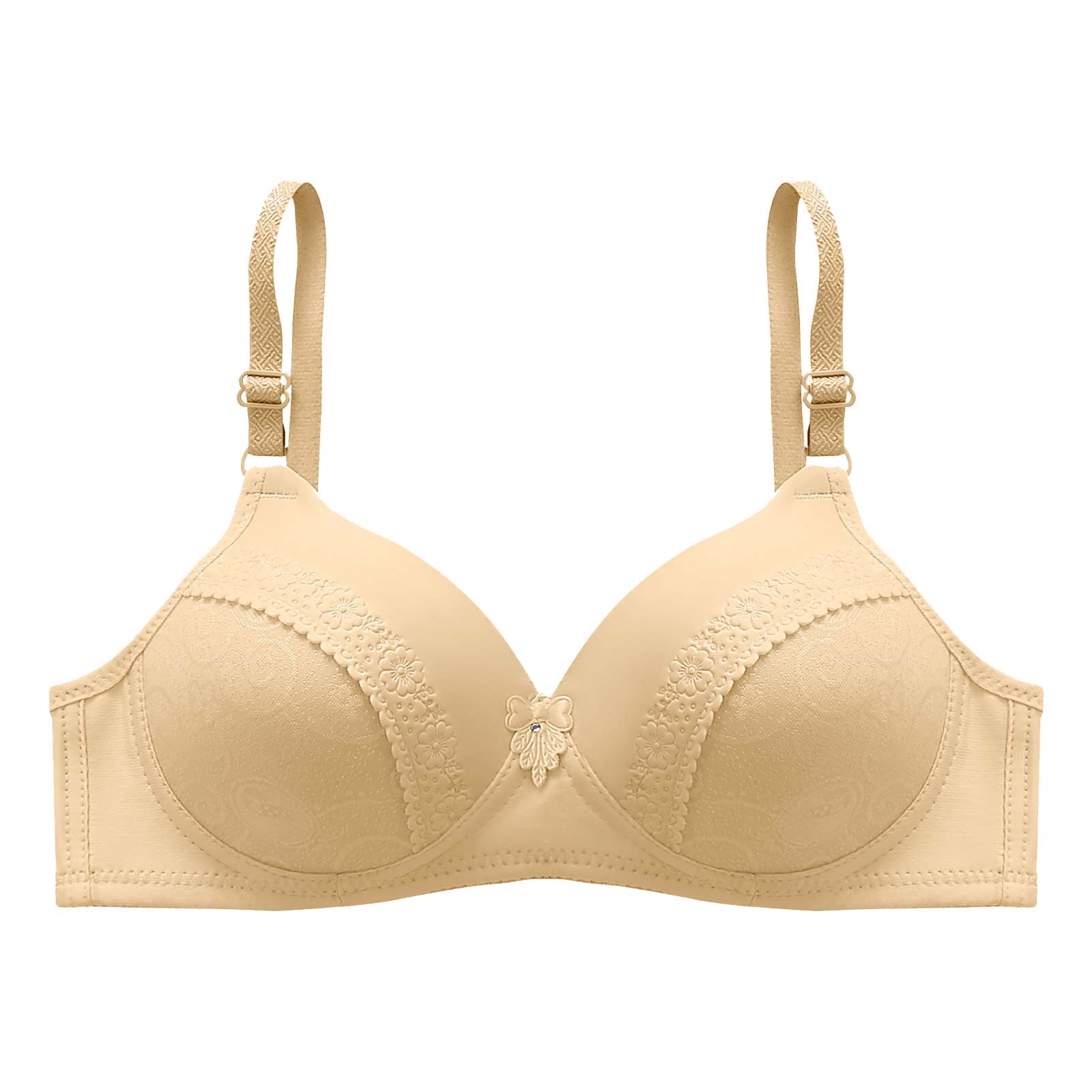 Sports Bras Plus Size Women Seamless Bra Feature V-Neck Push-up Bra ...