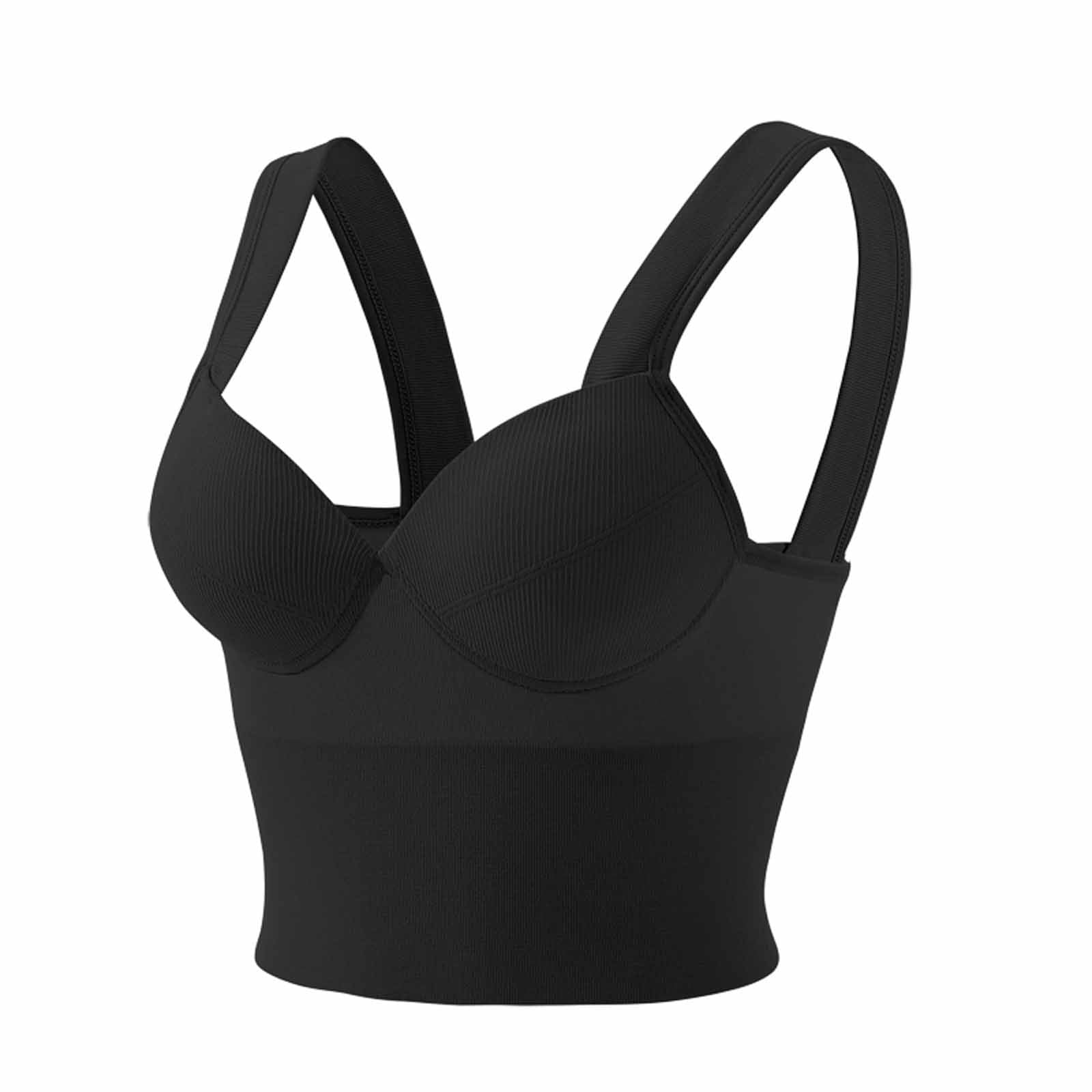 Sports Bras for Women Padded Underwear Thin Back Strap with A Bra Pad ...