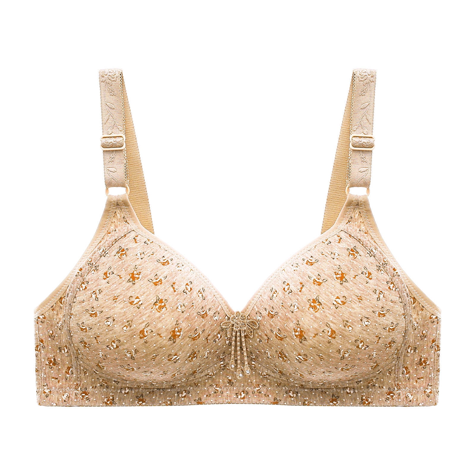 Mallwal Sports Bras for Running Women Back-Smoothing Bra Feature V-Neck ...