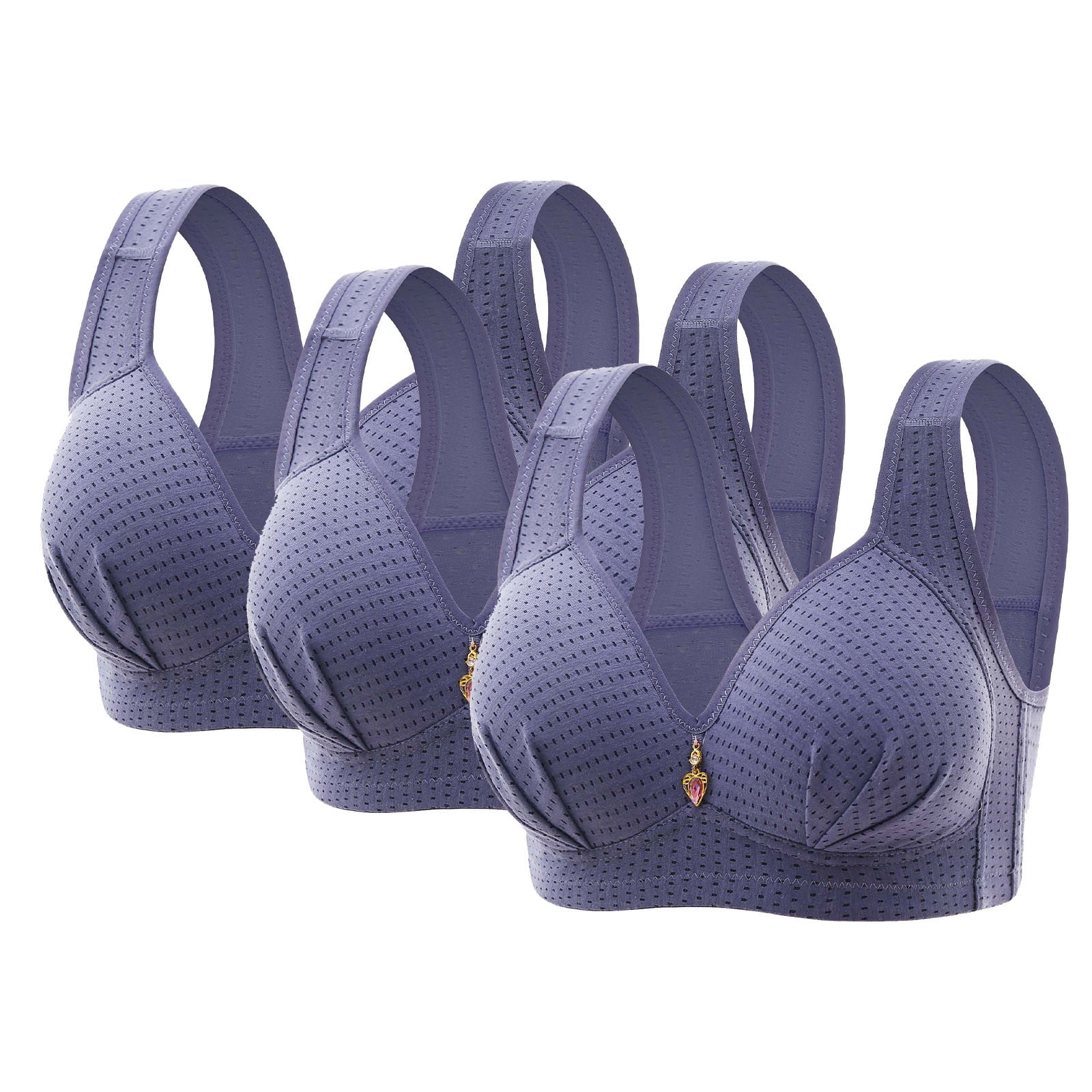 Sports Bras for Women No Underwire Bra Feature V-Neck No Underwire Bra ...