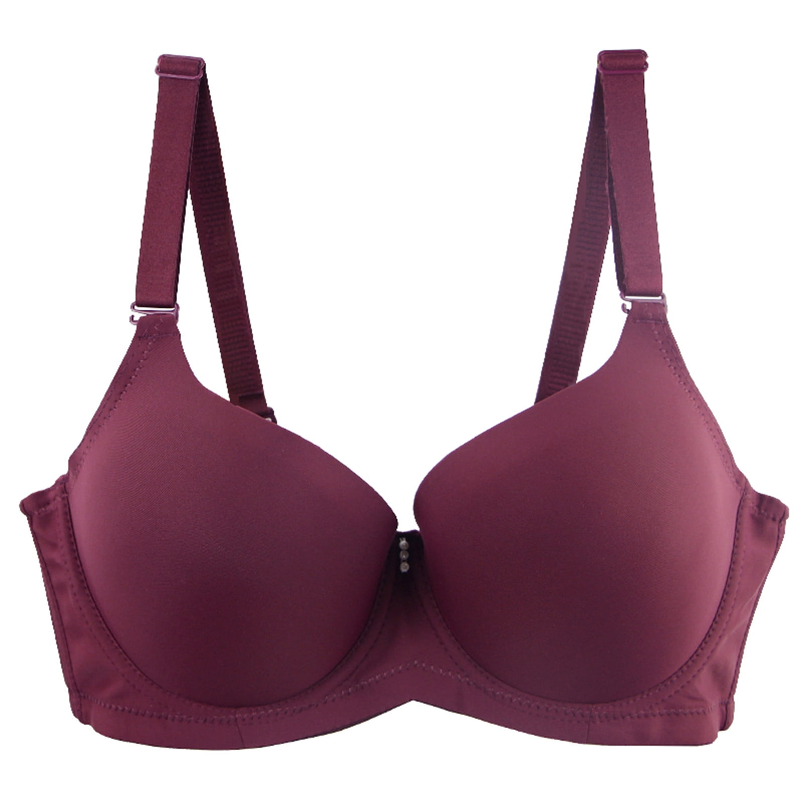 T-Shirt Bra Women Back-Smoothing Bra Feature V-Neck No Underwire Bra ...