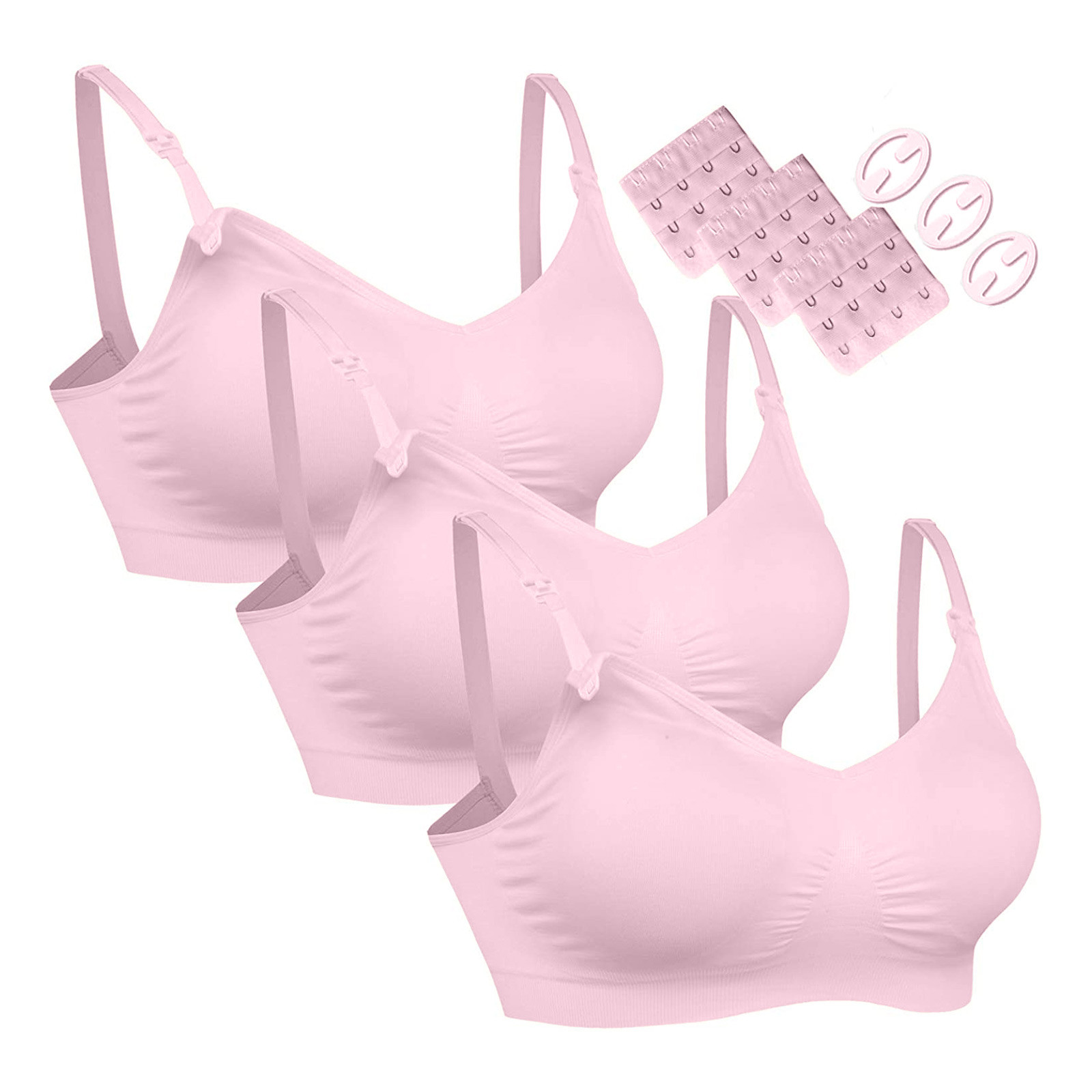 Mallwal T Shirt Bras for Women 3Pc Classic Mesh and Lace Breathable ...