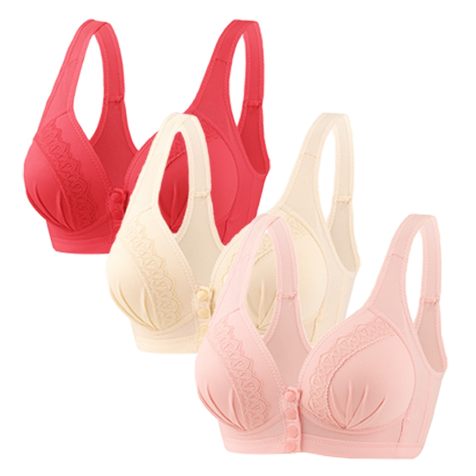 T Shirt Bras Women Lightly Lined Bra Feature V-Neck Padded Bra Style W ...
