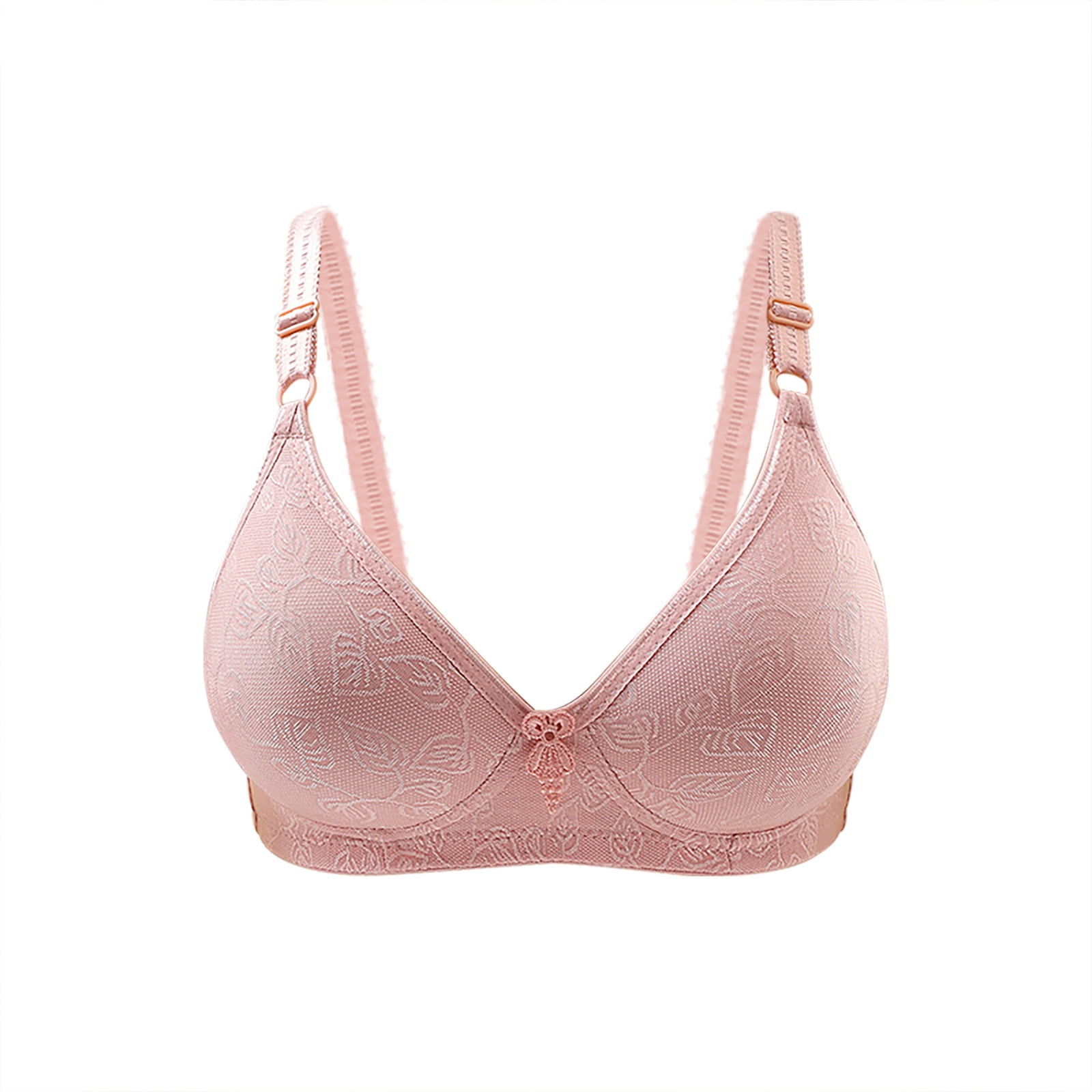 V Neck Cami Bra for Women Girls Pullover Bra Feature V-Neck Full-Figure ...