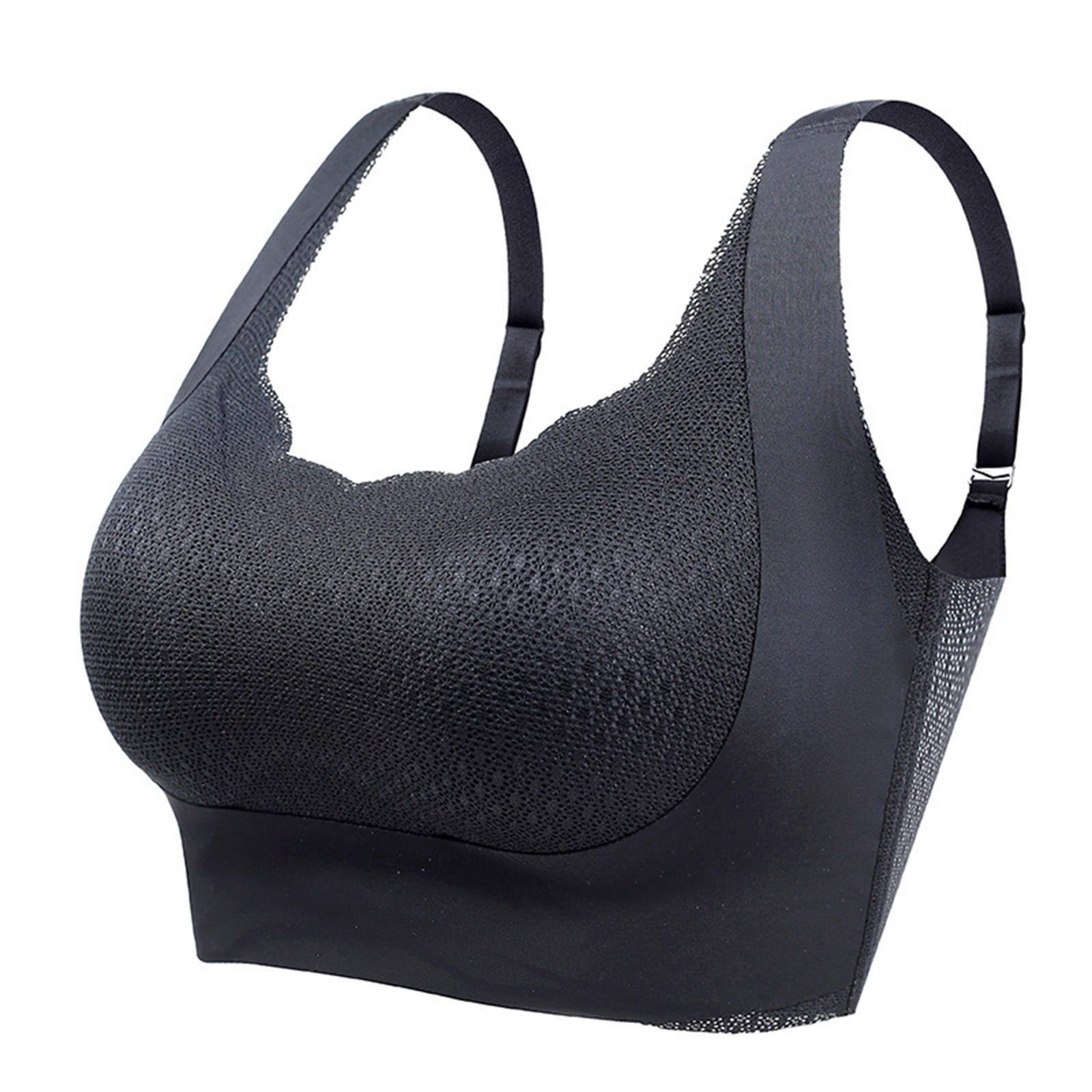 Wirefree Bra with Support Women Padded Bra Feature V-Neck Balconette ...