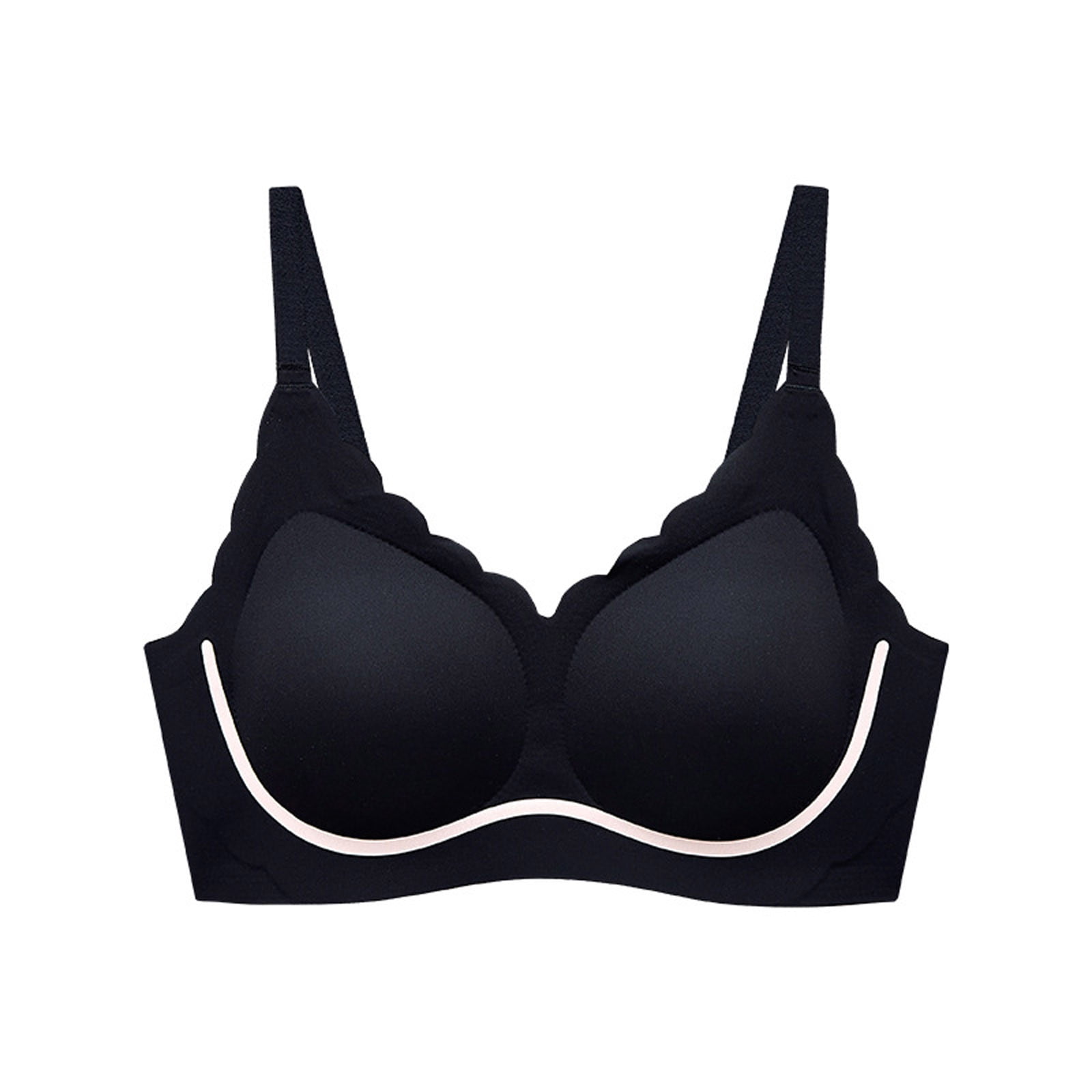 LLYWEY Wireless Bras for Women on Clearance Push up Bra Wireless Ladies ...