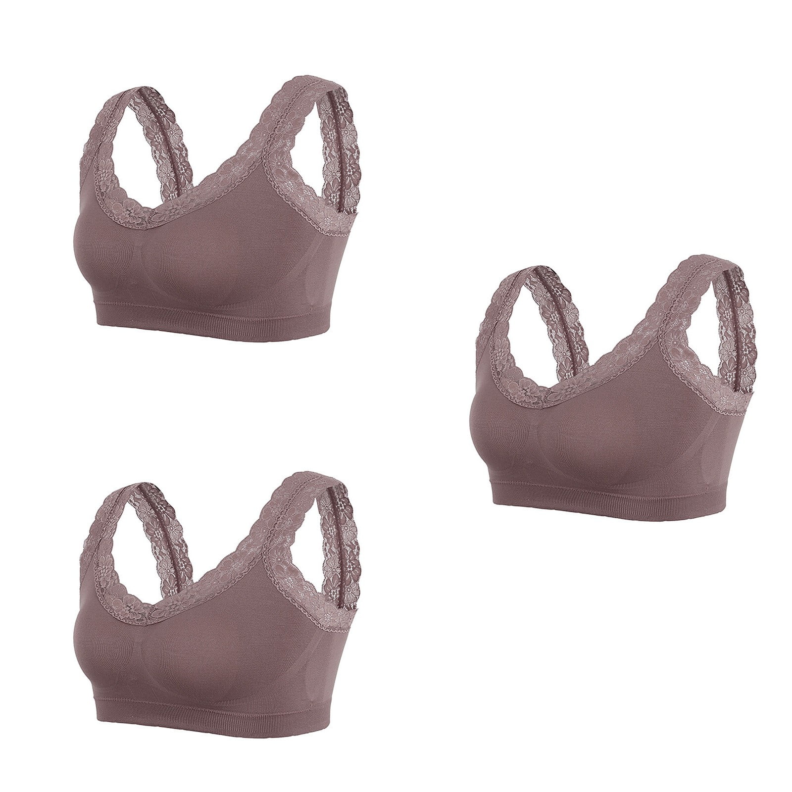 Mallwal Wireless Cami Bra Women Convertible Bra Feature V-Neck ...