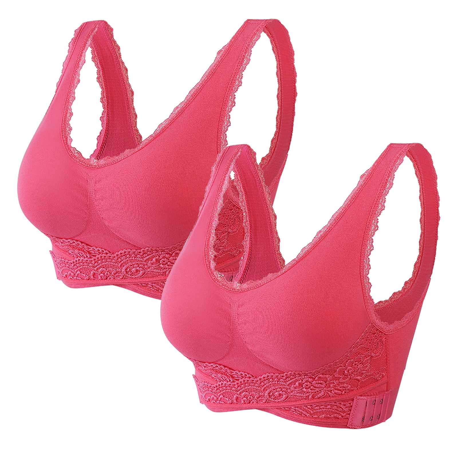 Mallwal Wireless Push Up Bras Women Convertible Bra Feature V Neck