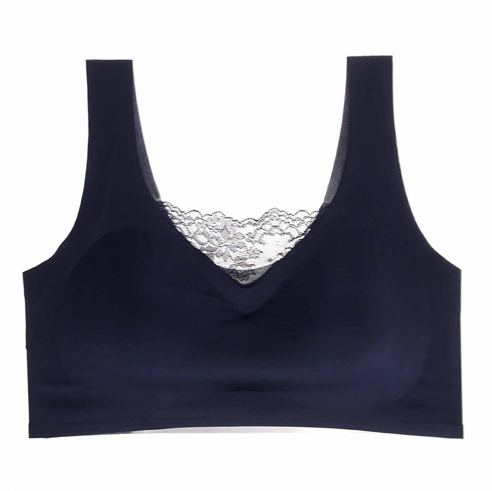 Wireless Push up Bras for Women Full-Coverage Bra Feature V-Neck Full ...