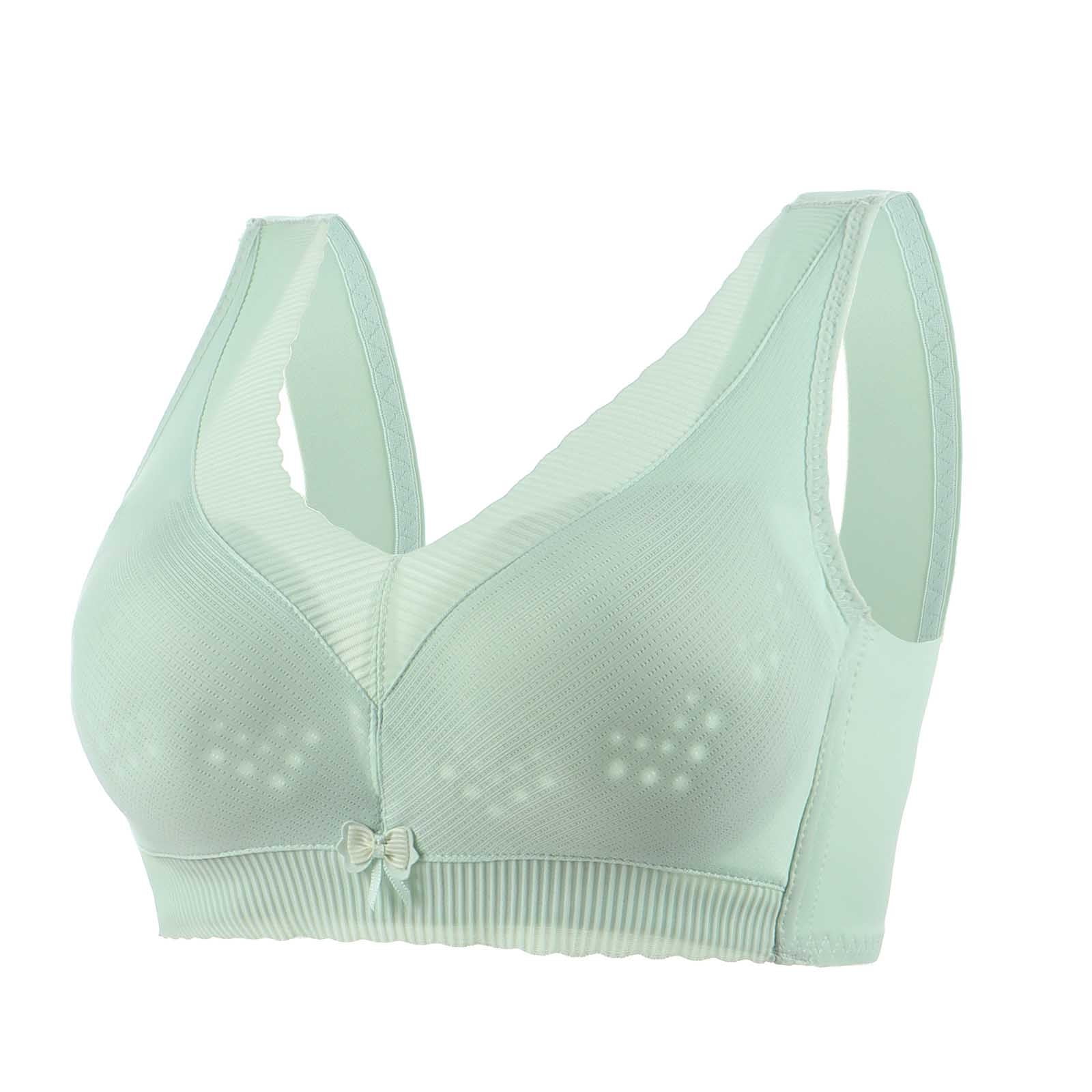 Mallwal Women Bras Full Coverage Back-Smoothing Bra Feature V-Neck Soft ...