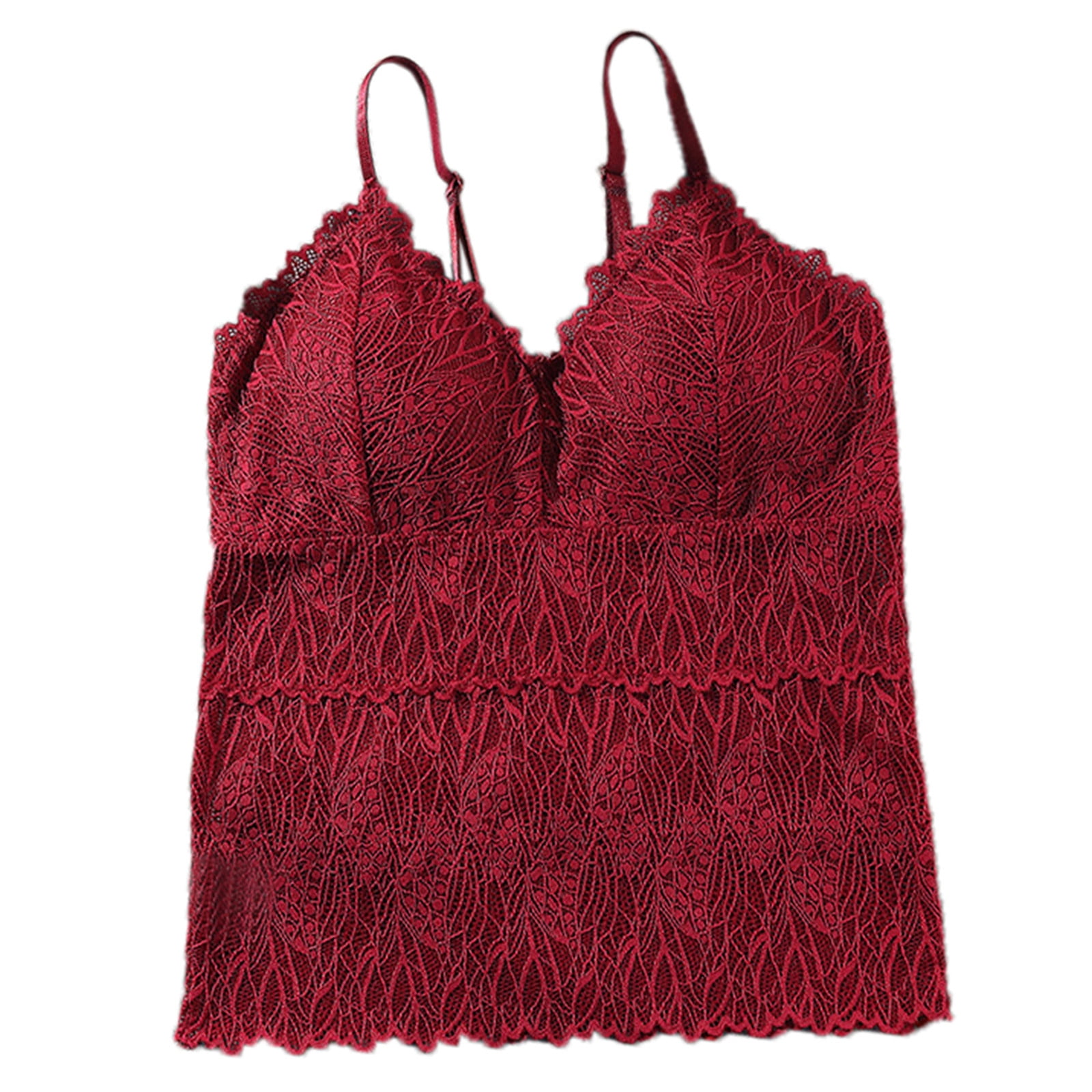 Women Bras Wireless Lingerie Lace Chest Tube Backless Bra Camisole Base ...