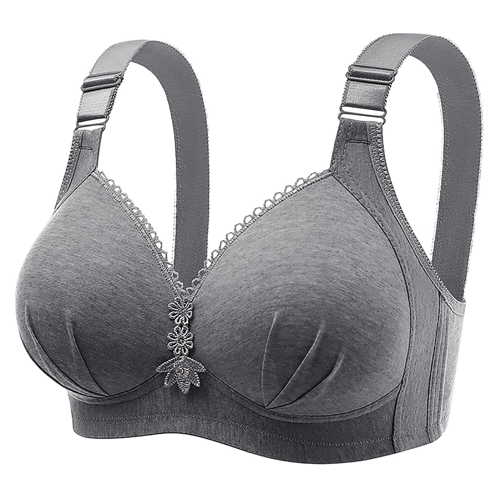 Women's Bras No Underwire Back-Smoothing Bra Feature V-Neck Training ...