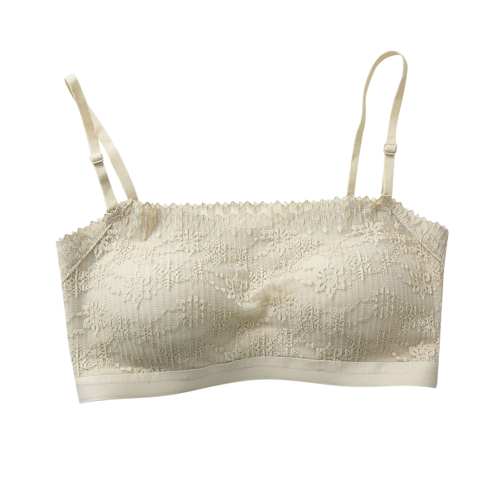 Women's Spaghetti Strap No Underwire Bra Feature V-Neck Sport Bra Style ...