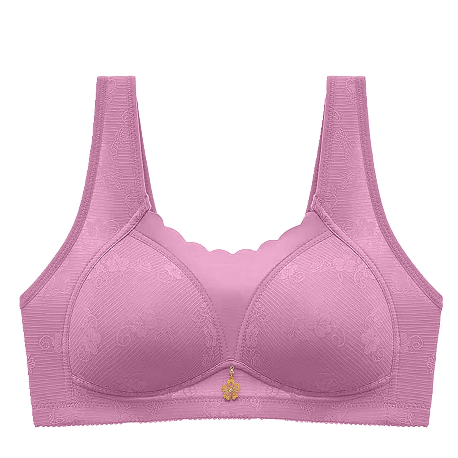 Womens Bras Comfortable Seamless Bra Feature V-Neck No Underwire Bra ...