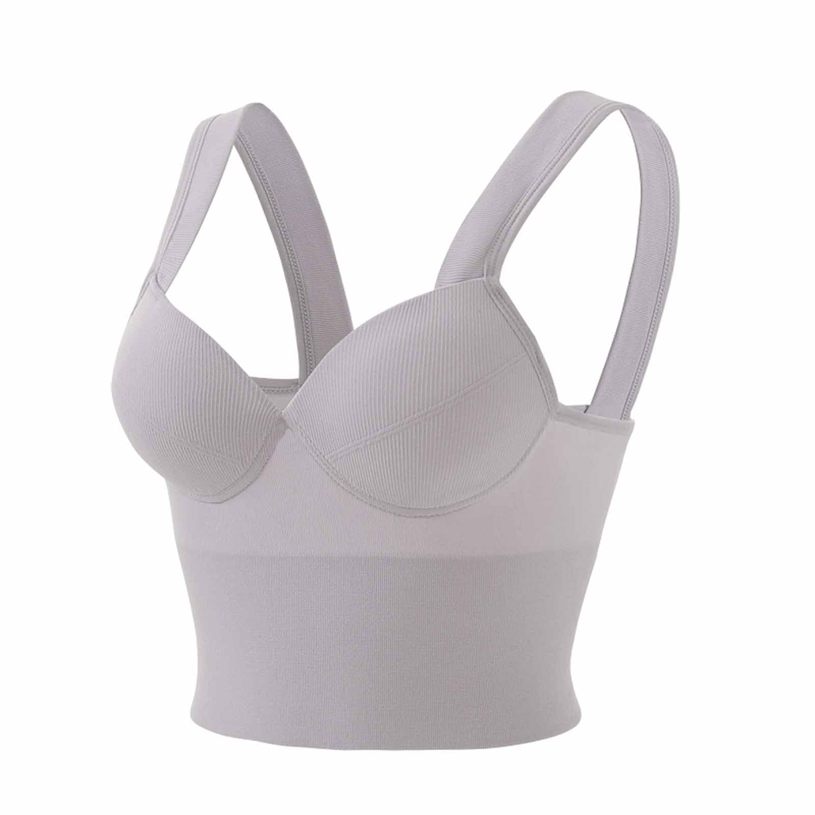 Womens Bras Plus Size Underwear Thin Back Strap with A Bra Pad Inside ...