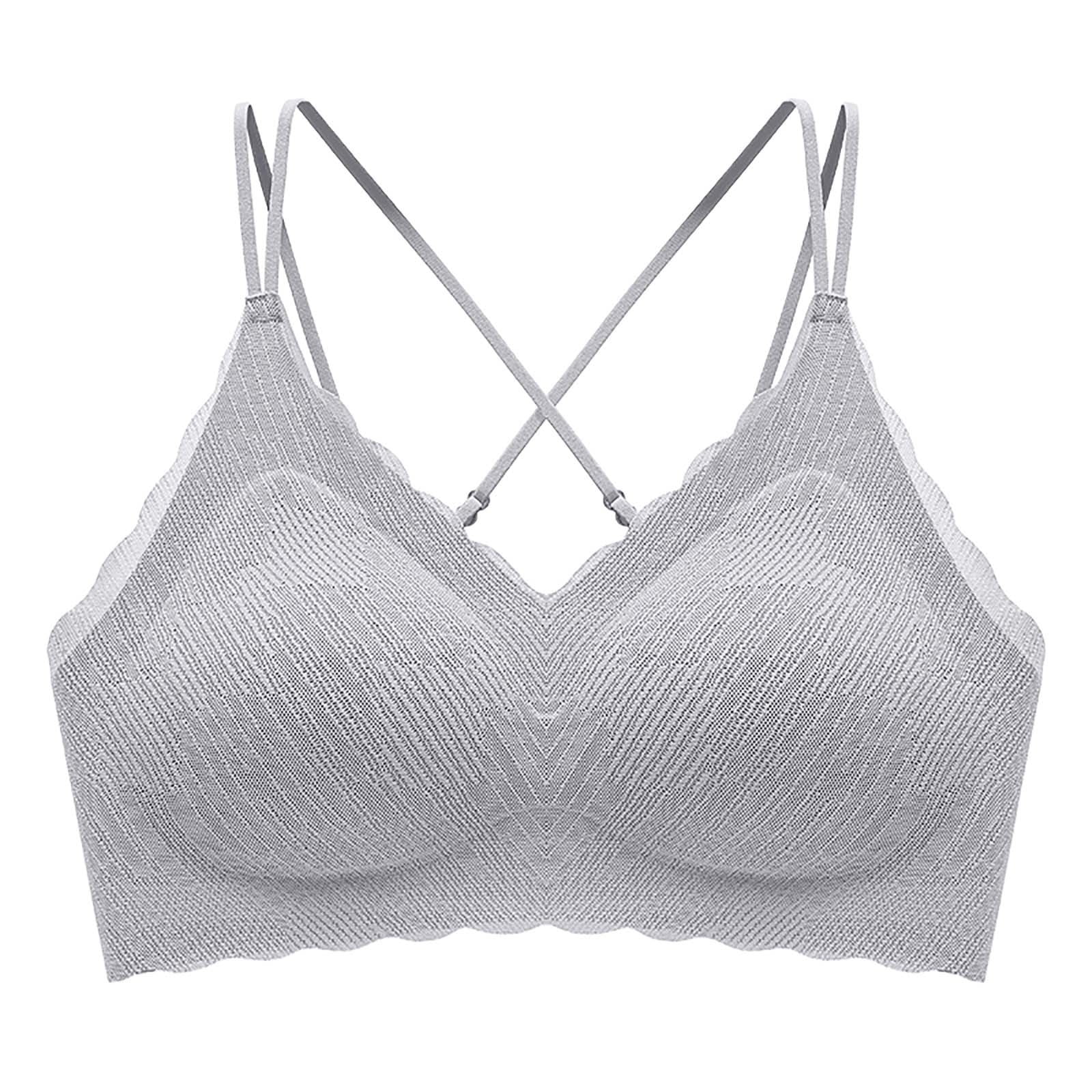 Womens Lace Bralettes Full-Coverage Bra Feature V-Neck Demi ...