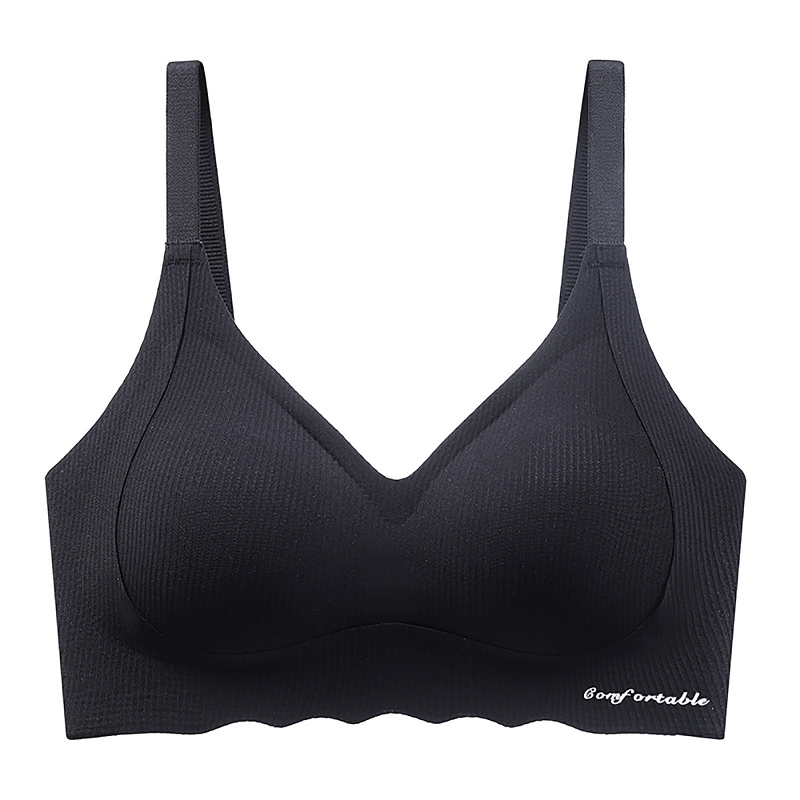 Womens Sports Bras High Support Seamless Bra Feature V-Neck Demi ...