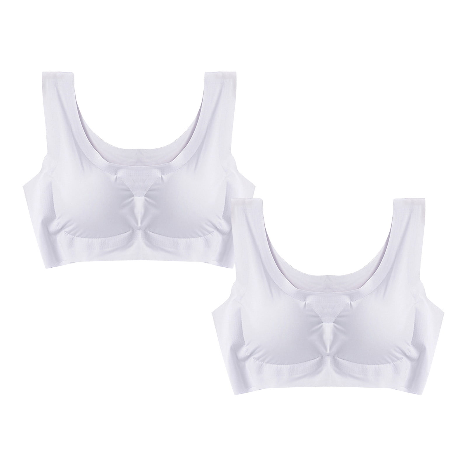 Womens Sports Bras Padded Full-Coverage Bra Feature V-Neck Bralette Bra ...