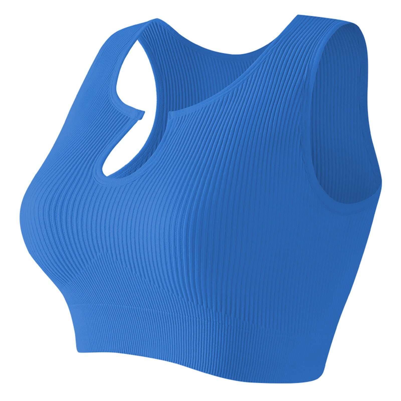 Womens Sports Bras Plus Size Lightly Lined Bra Feature V-Neck Push-up ...