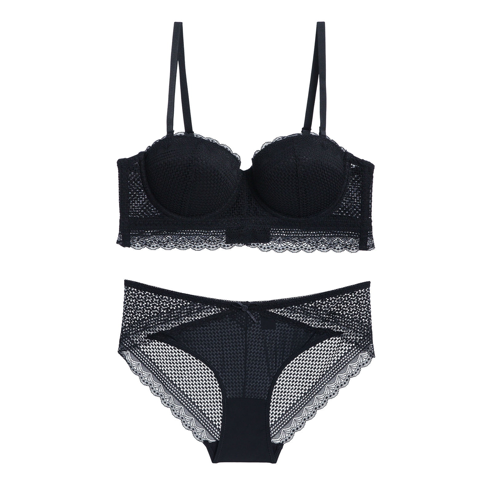 Workout Sports Bra Women Ultra-Thin High Beauty Lace Underwear Two ...