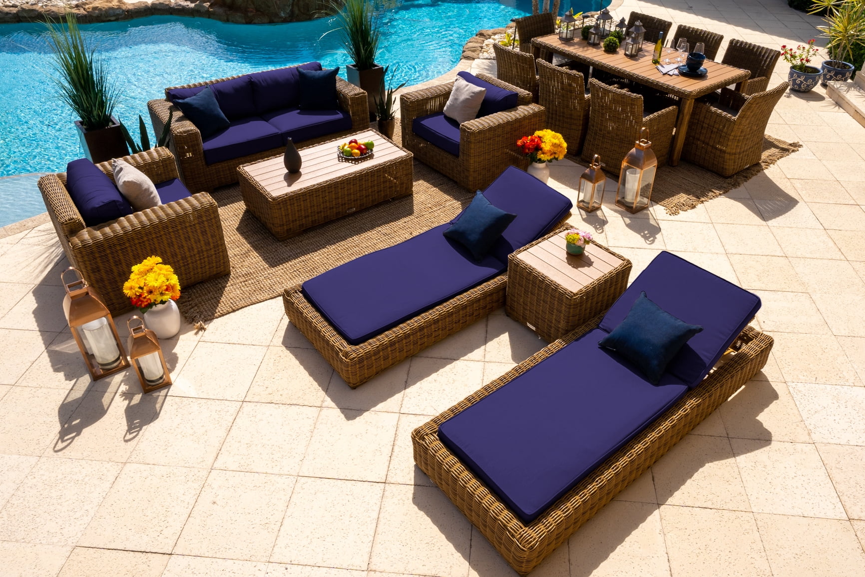 Malmo Combination Furniture for Outdoor – Wicker Patio Furniture Set ...
