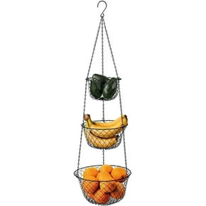 Stylish Black Fruit Baskets and Storage Solutions for Home Kitchens