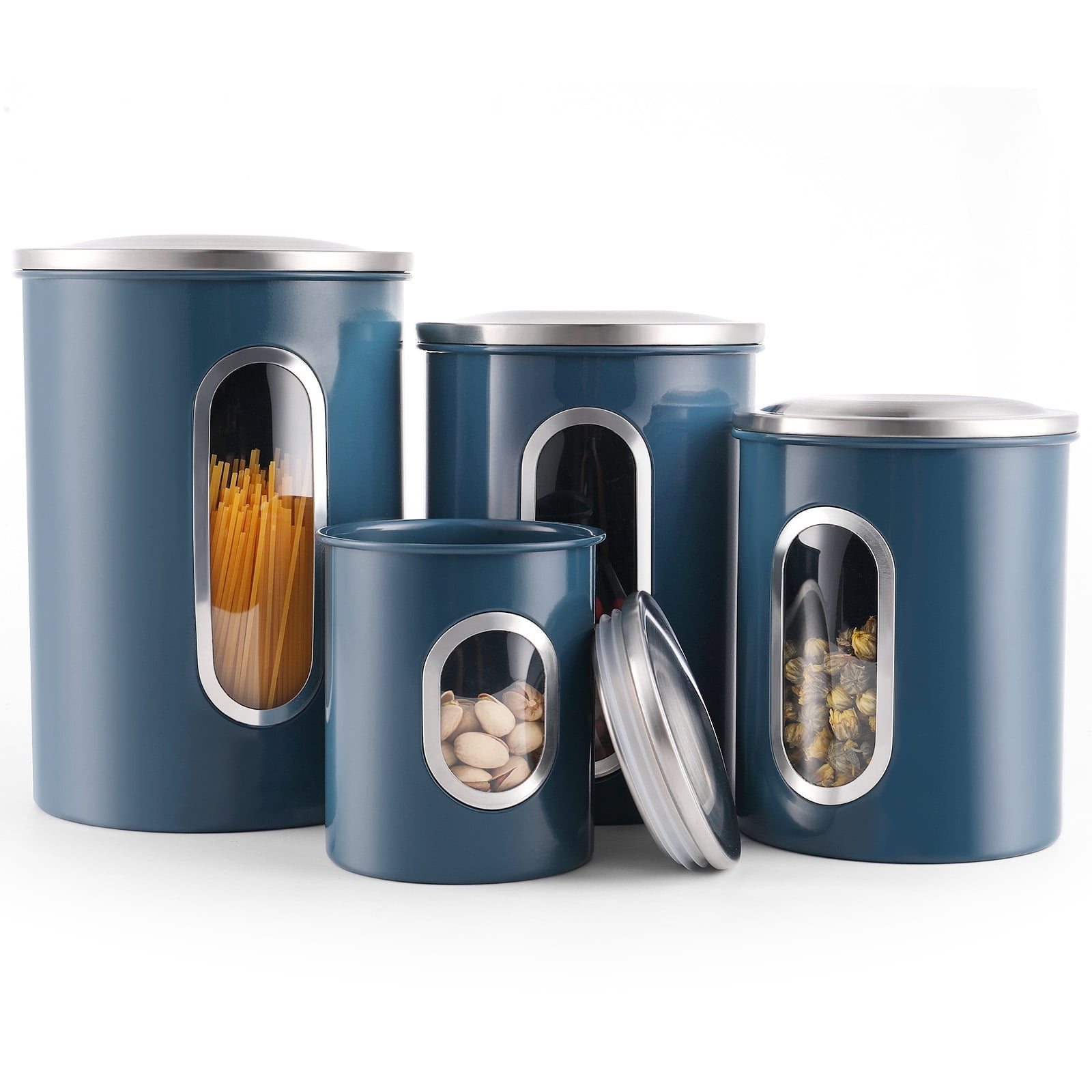Malmo Stackable Food Storage Canister, Set of 4 - Walmart.com