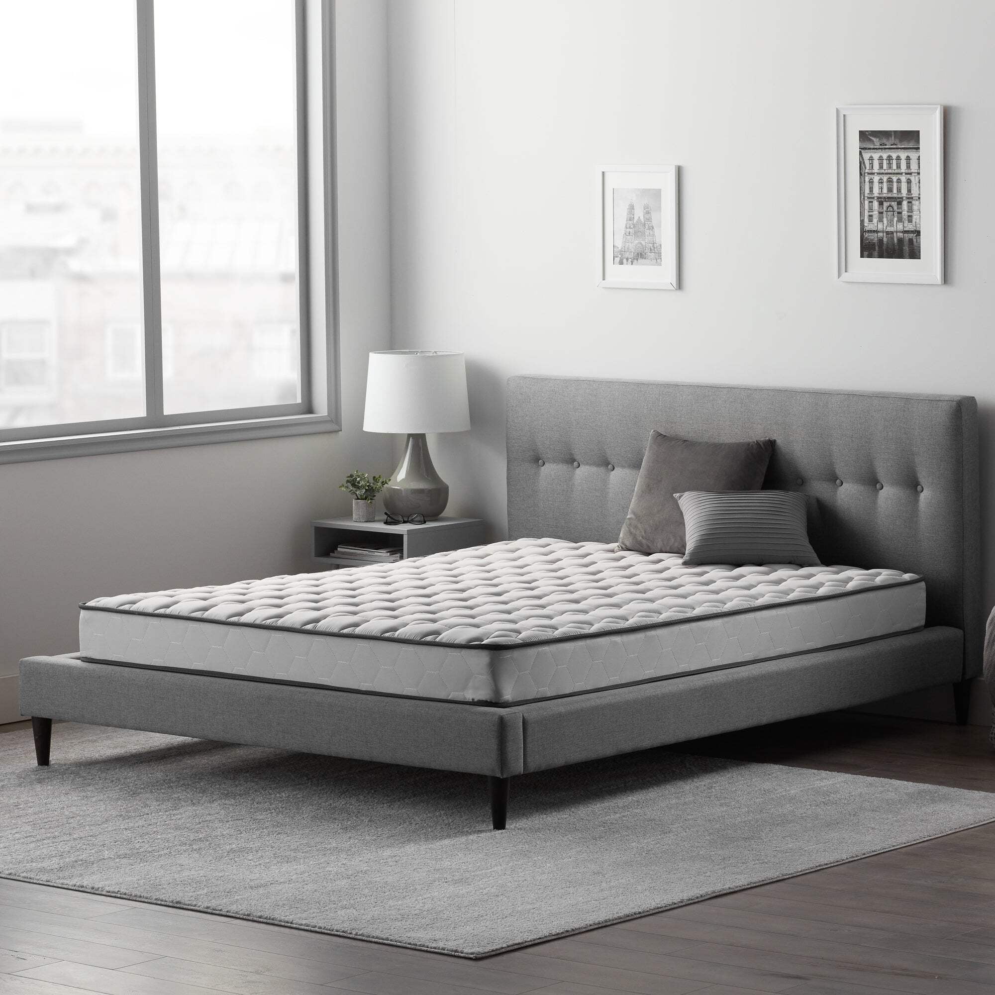 Malouf Weekender Twin Size 7'' Durable Innerspring Coil Mattress ...