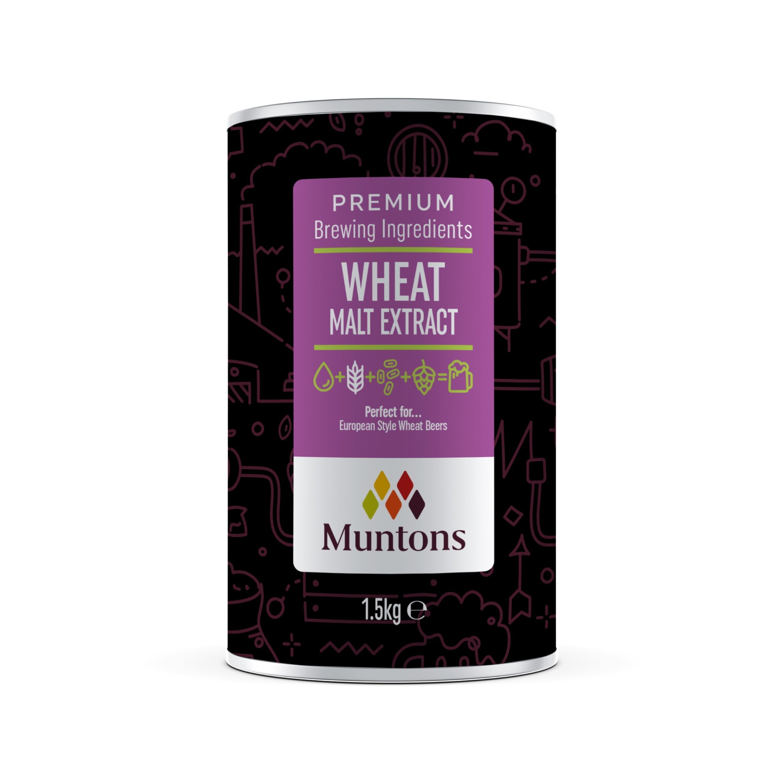 Malt Extract Wheat - High-Quality Base for Wheat Beers (1.5 kg | 3.3 lb ...