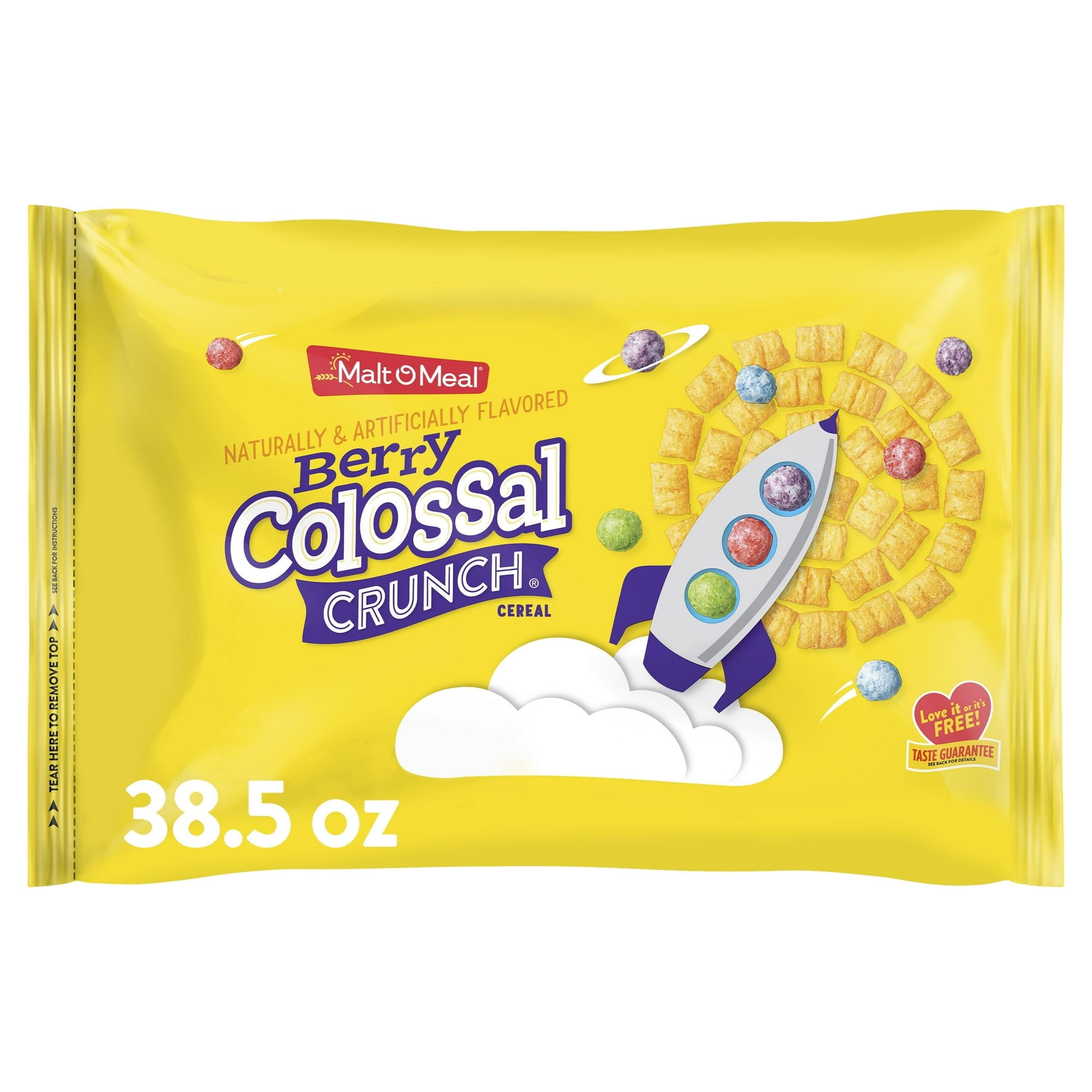 Malt-O-Meal Berry Colossal Crunch Breakfast Cereal, 34.5 OZ (Pack 2 ...