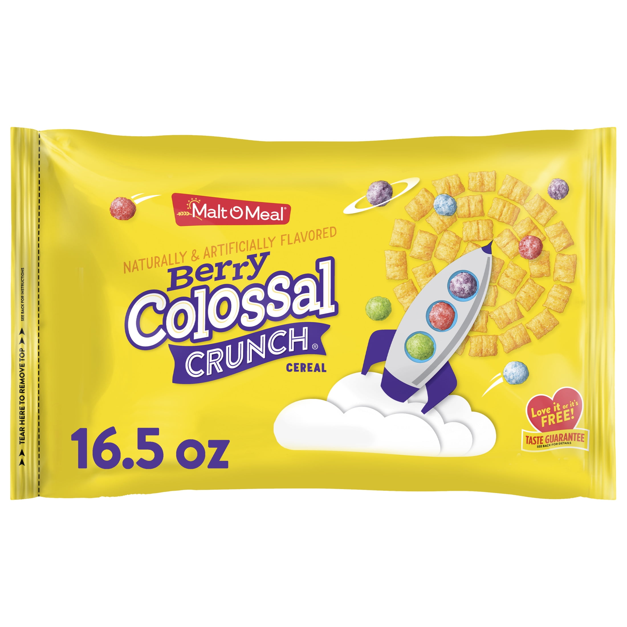 Malt-O-Meal Family Size Berry Colossal Crunch Cereal, 16.5 oz ...