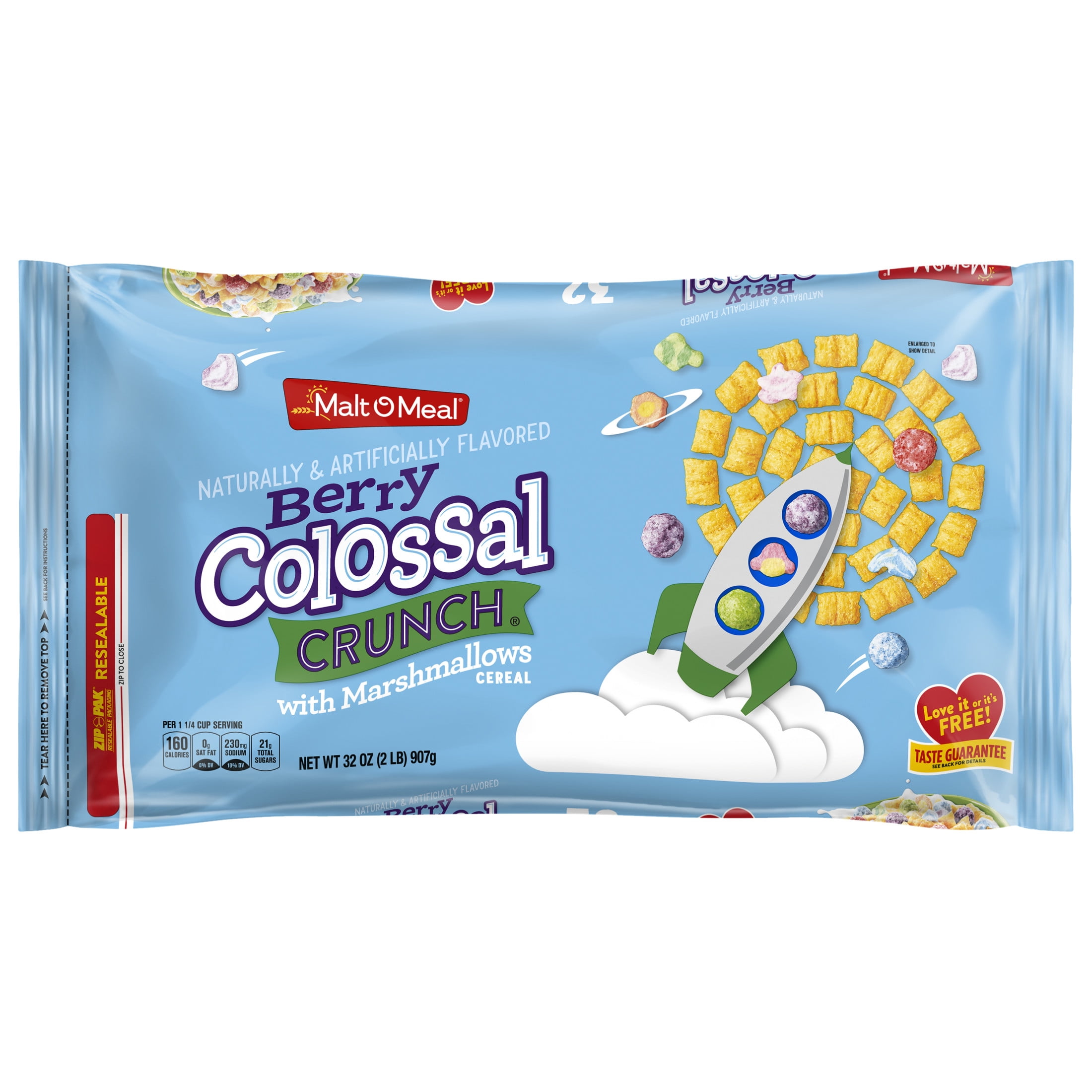 Malt-O-Meal Family Size Berry Colossal Crunch with Marshmallows 32oz ...