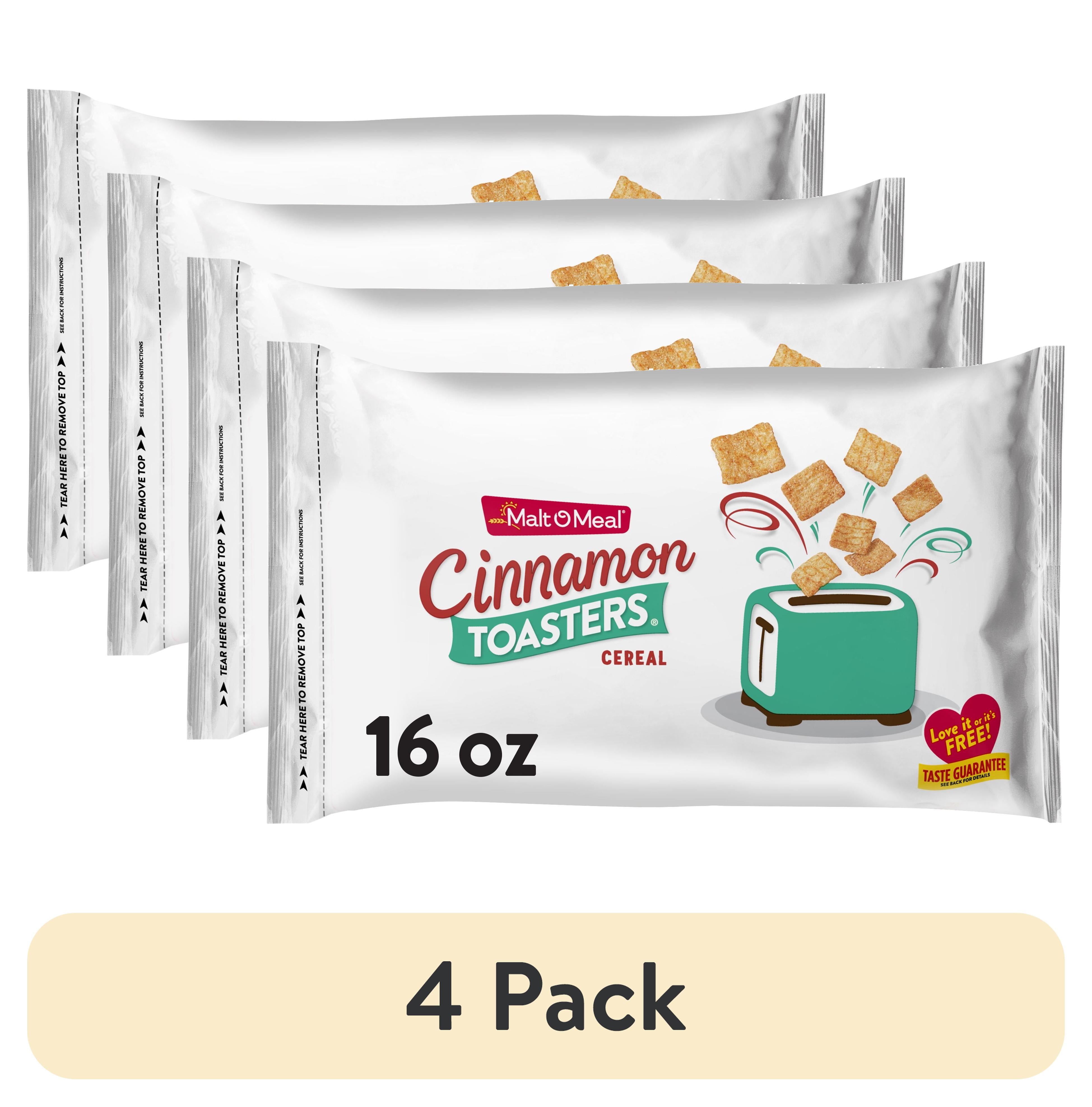 (4 pack) Malt-O-Meal Cinnamon Toasters Breakfast Cereal, Cinnamon ...